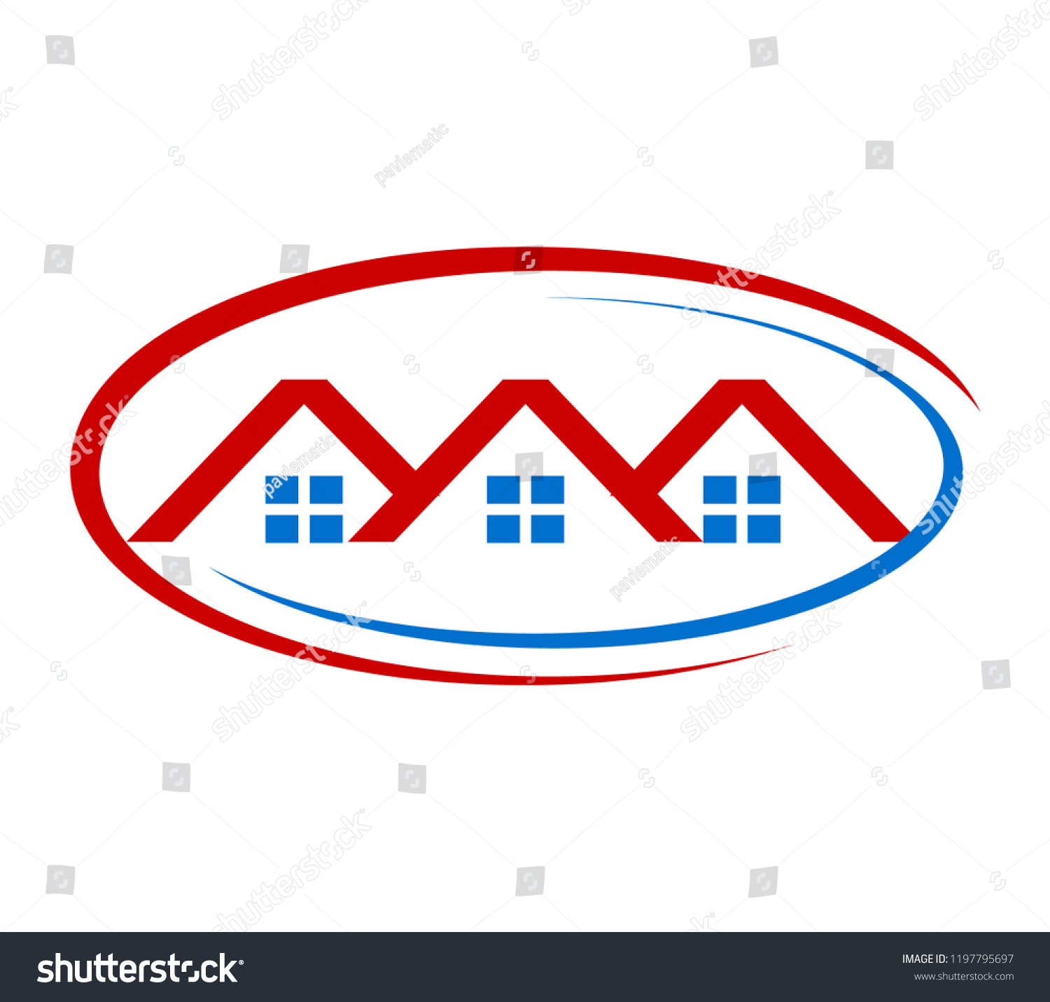 House Roofing Logo Stock Vector (Royalty Free) 1197795697 | Shutterstock