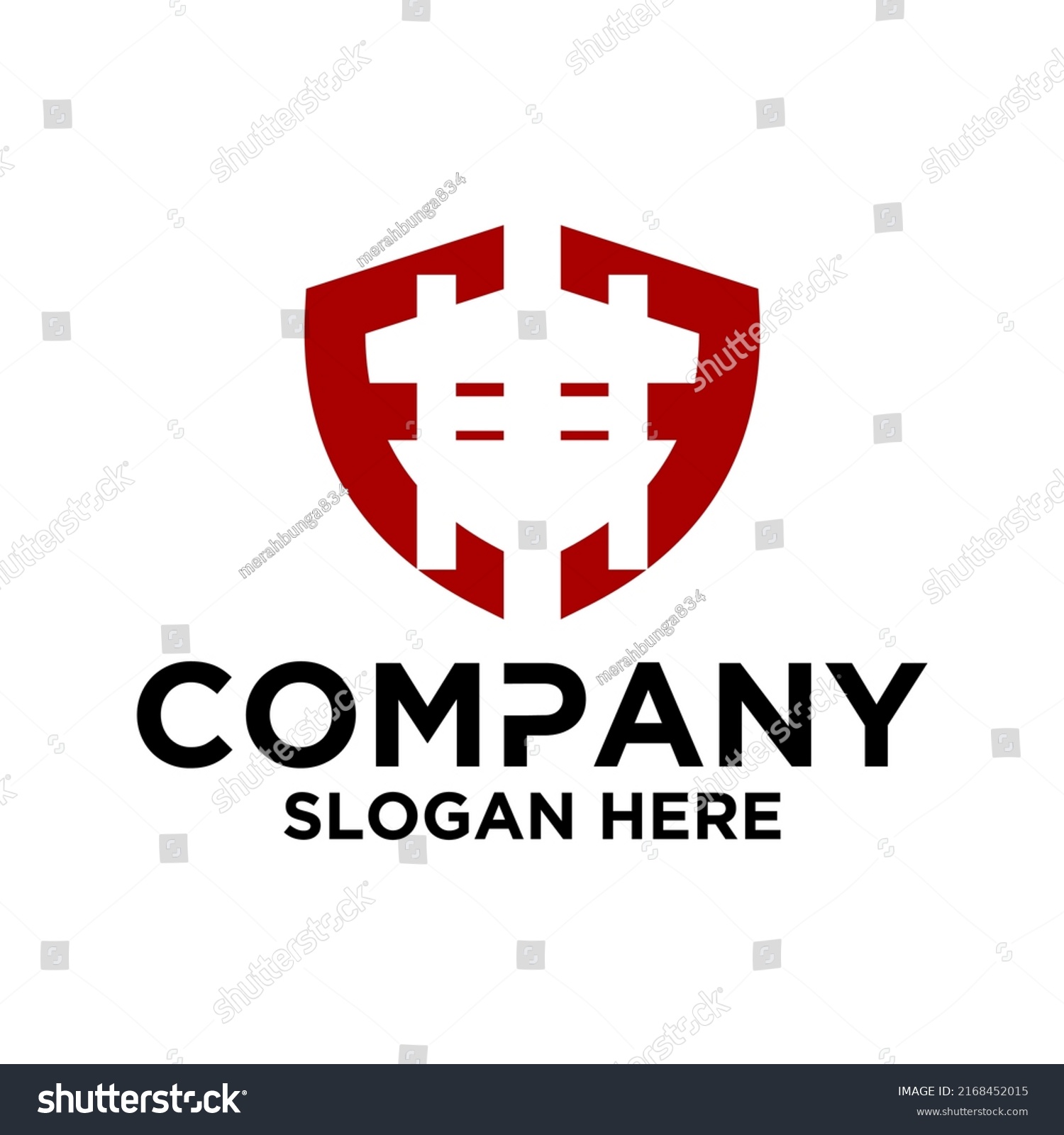House Shape Company Logo Vector Template Stock Vector (Royalty Free ...