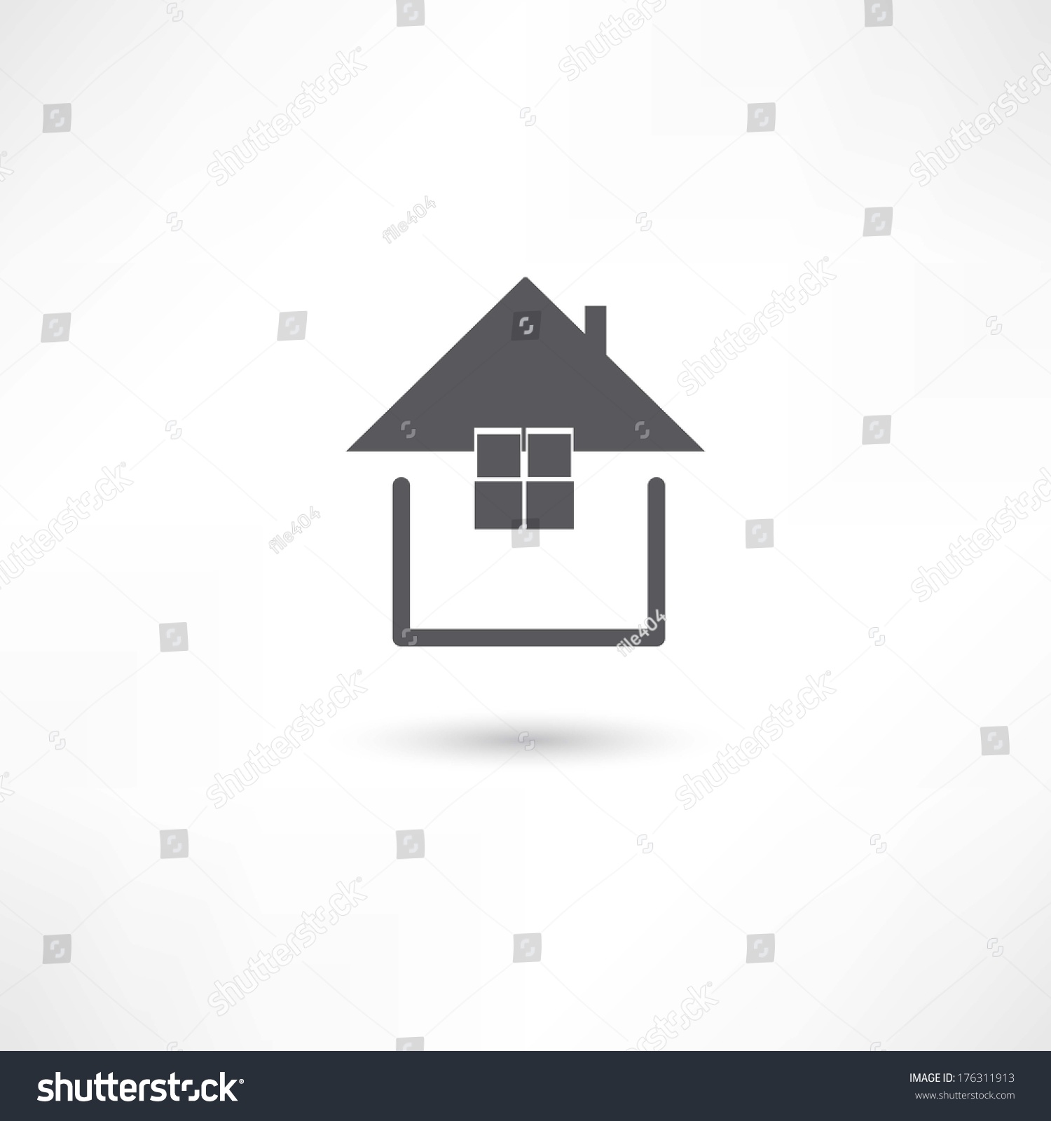 House Symbol Stock Vector (Royalty Free) 176311913 | Shutterstock