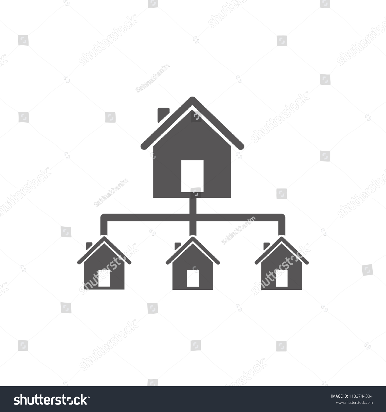 House System Illustration Stock Vector (Royalty Free) 1182744334 ...