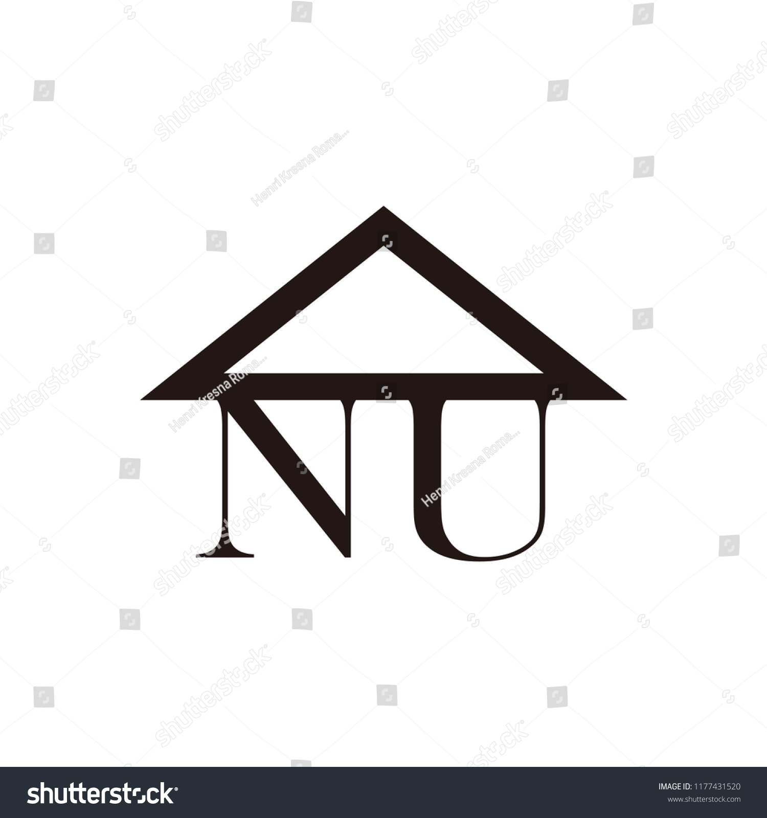 House Vector Logo Initial Home Vector Stock Vector (Royalty Free ...