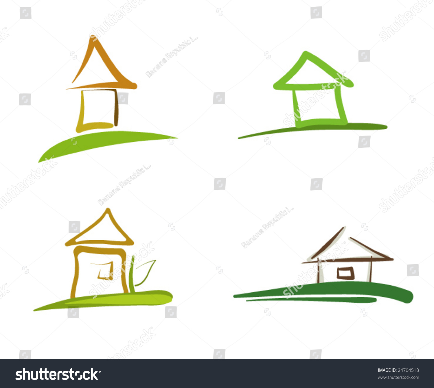 House Vector Symbol Sketch Stock Vector (Royalty Free) 24704518 ...