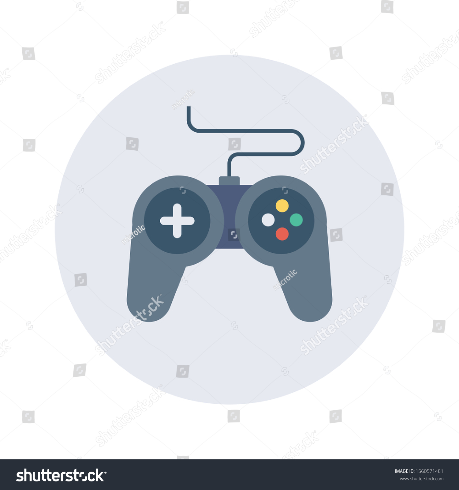 Household Devices Flat Icons Remote Controller Stock Vector (Royalty ...