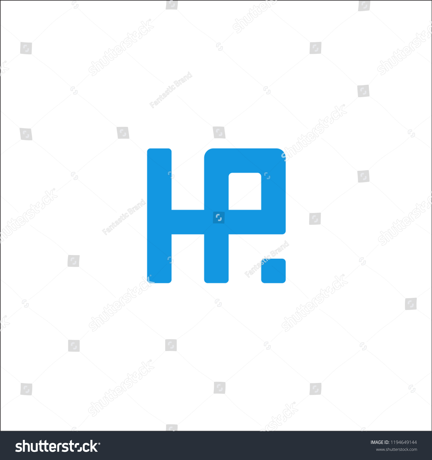Hp Initial Logo Design Inspiration Stock Vector (Royalty Free ...