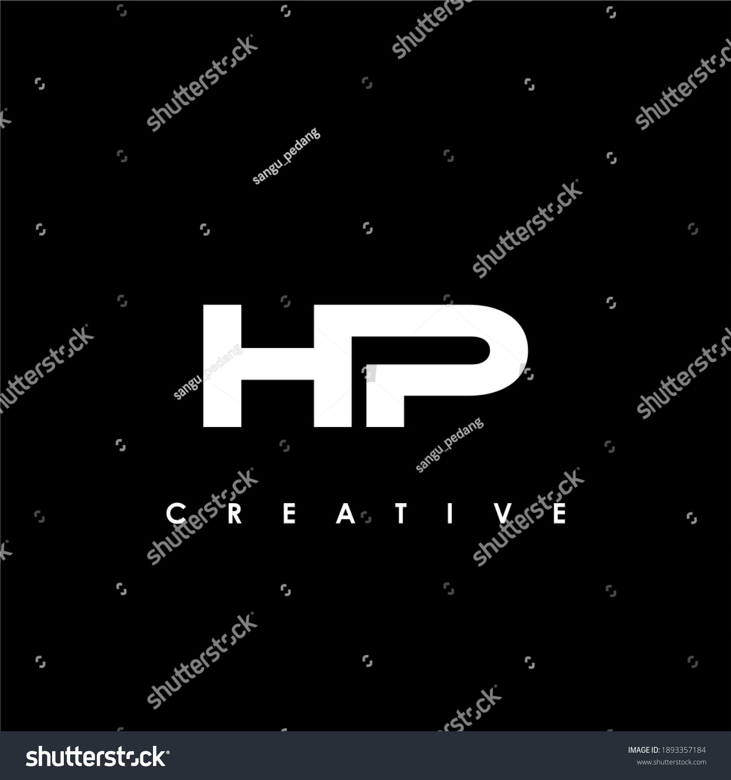 Hp Letter Initial Logo Design Template Stock Vector (Royalty Free ...