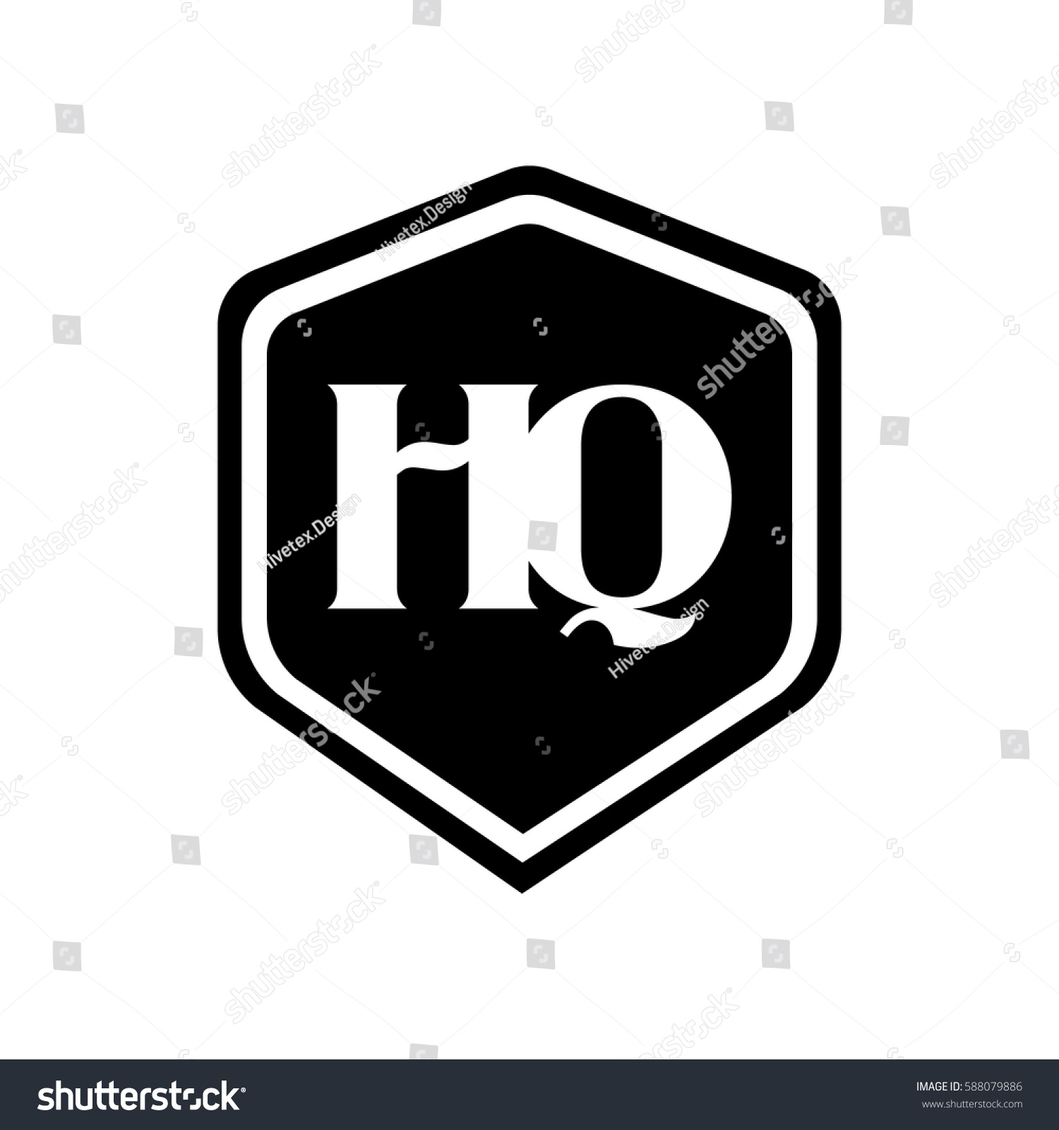 Hq Logo Stock Vector (Royalty Free) 588079886 | Shutterstock