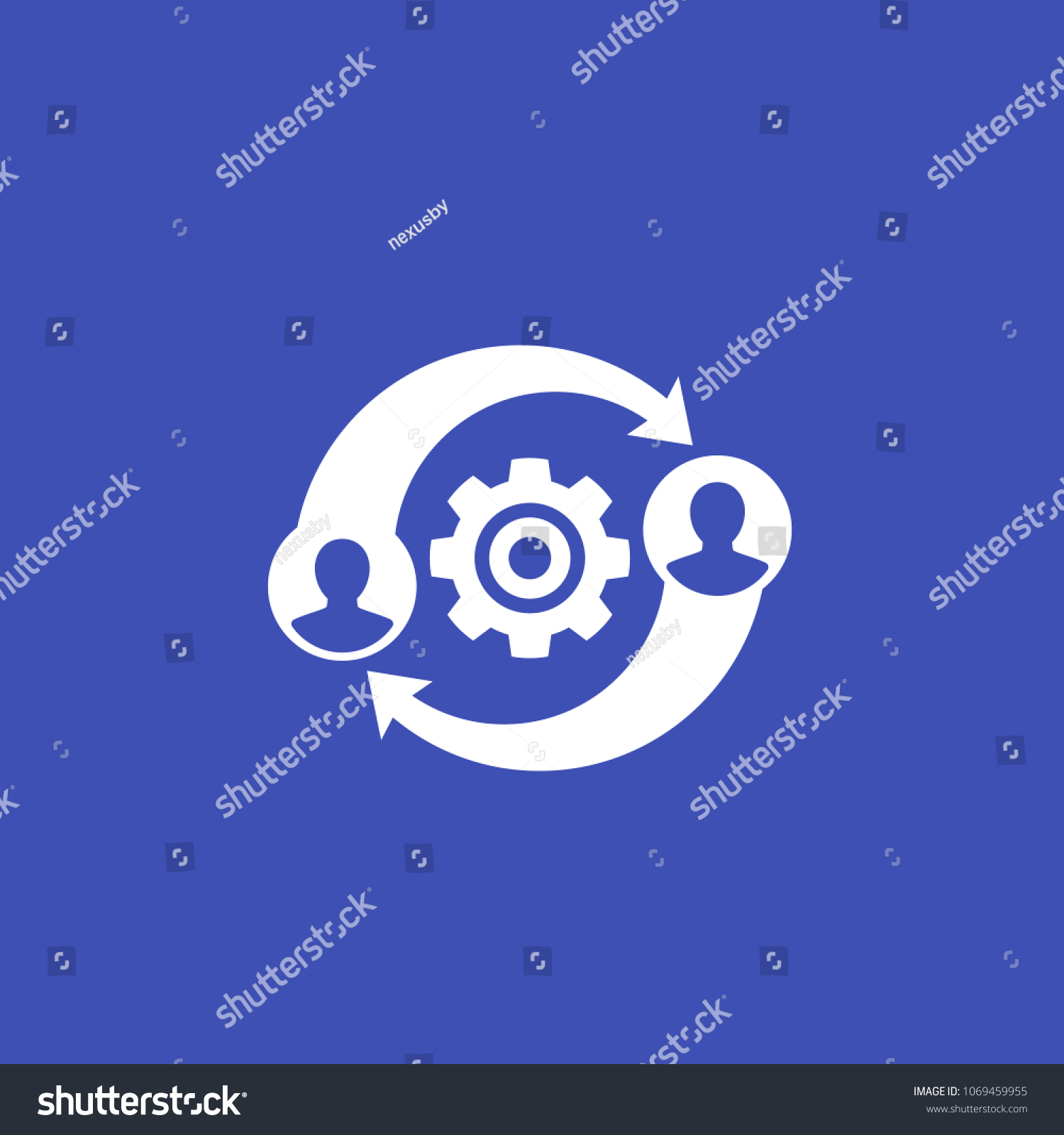 Hr Management Icon Stock Vector (Royalty Free) 1069459955 | Shutterstock