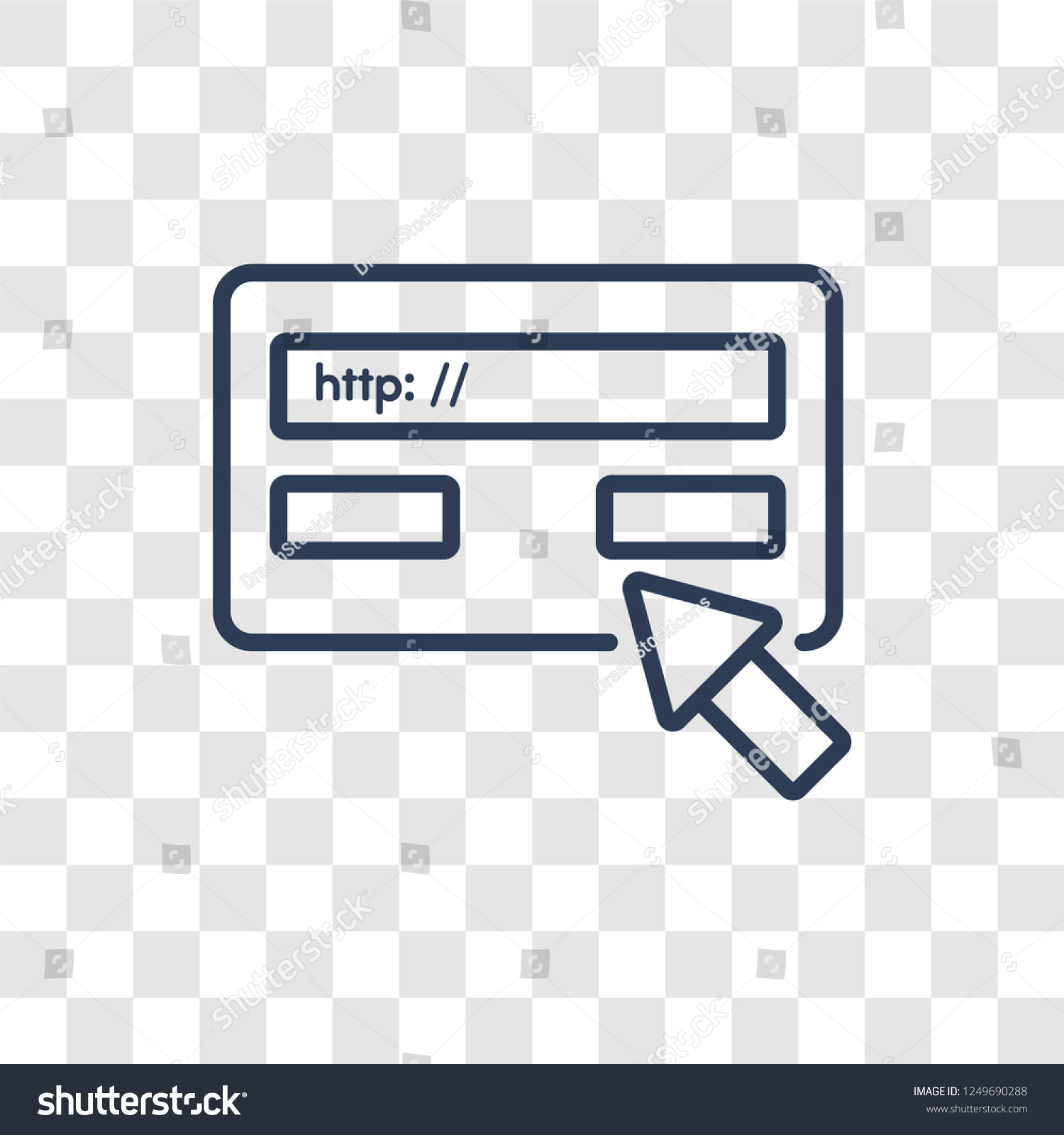 Http Icon Trendy Linear Http Logo Stock Vector (Royalty Free ...