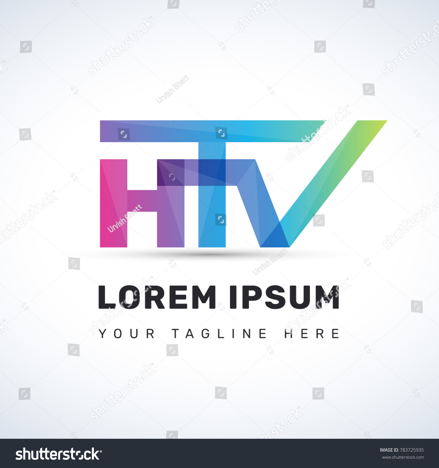 Htv Logo Template Stock Vector (Royalty Free) 783725935