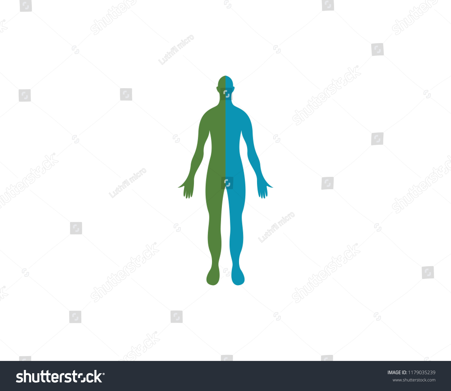 Human Anatomy Logo Icons Stock Vector (Royalty Free) 1179035239 ...