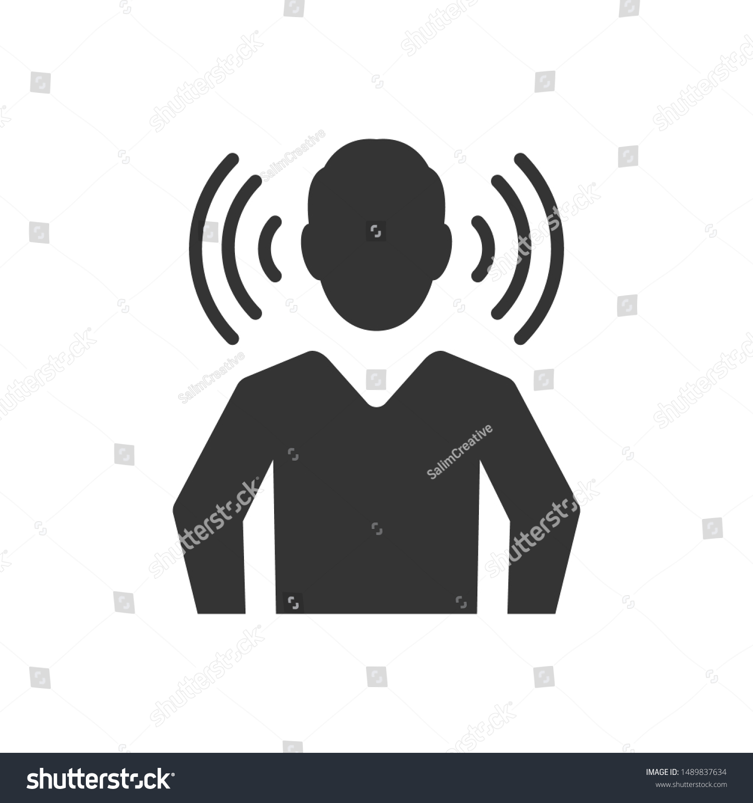 Human Awareness Icon Vector Graphics Stock Vector (Royalty Free) 1489837634