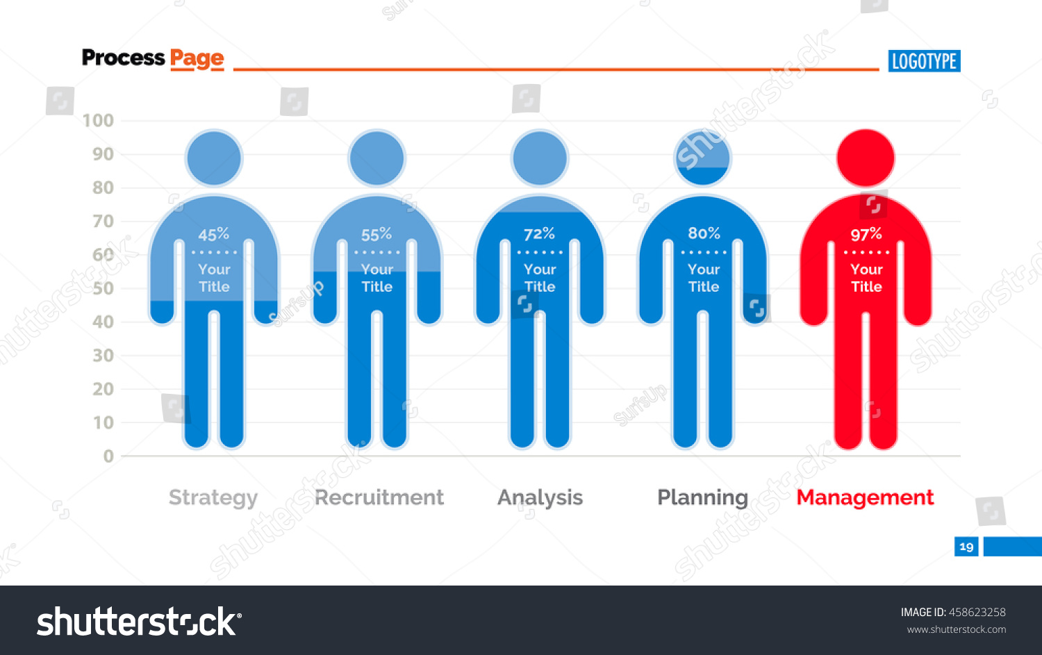 Human Body Chart Slide Template: vector de stock (libre de regalías ...