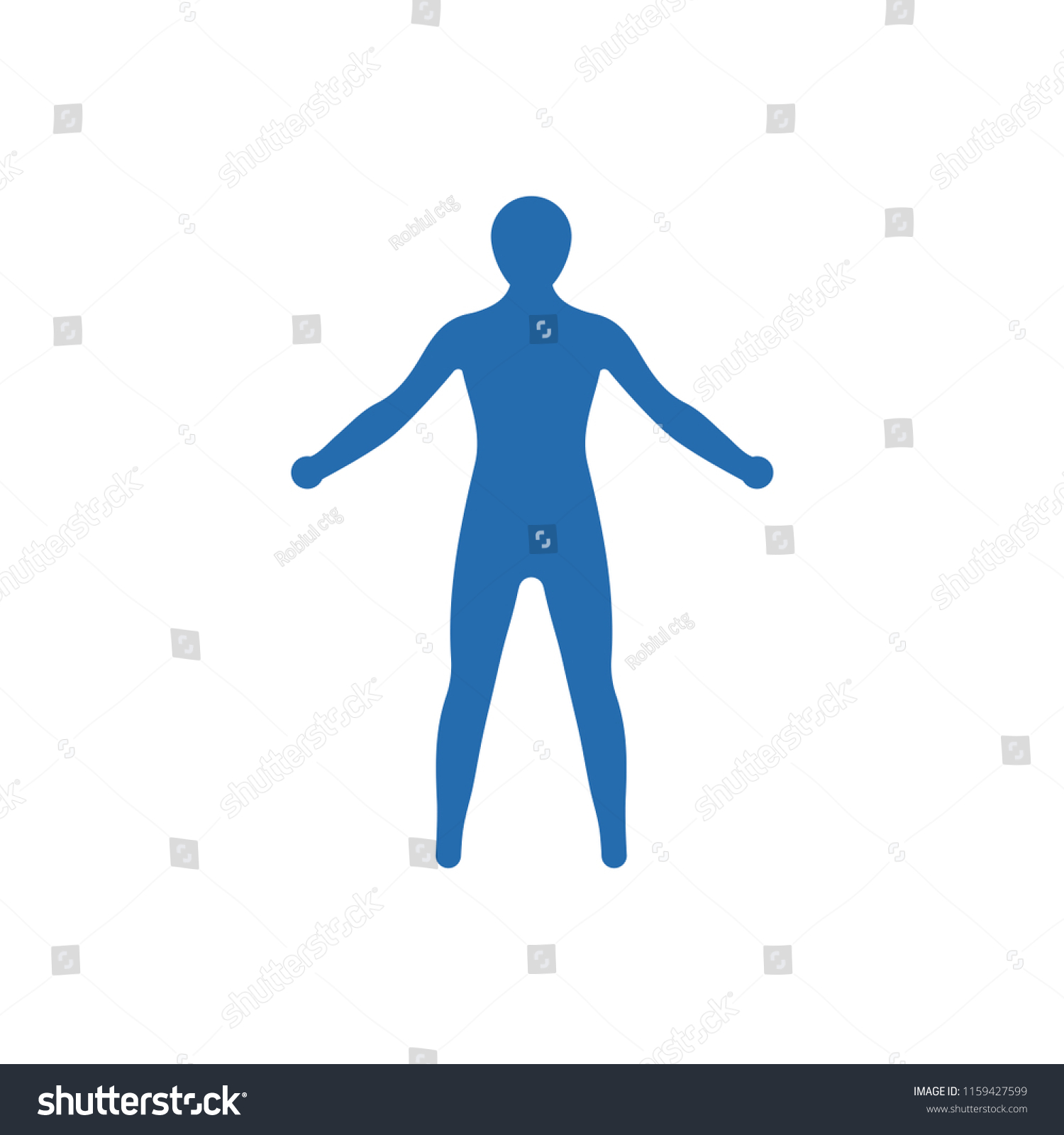 Human Body Icon Stock Vector (Royalty Free) 1159427599