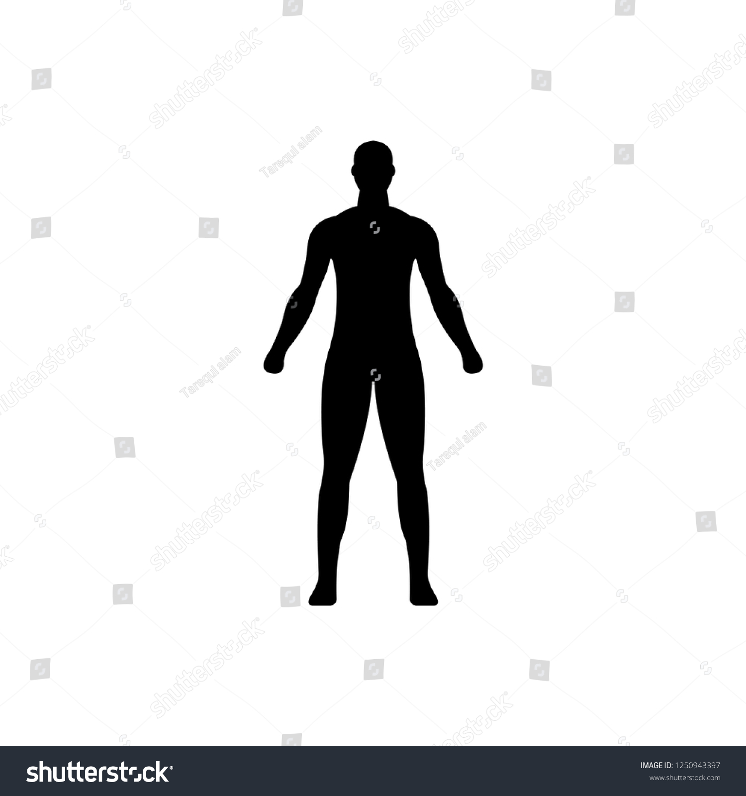 Human Body Icon Stock Vector (Royalty Free) 1250943397