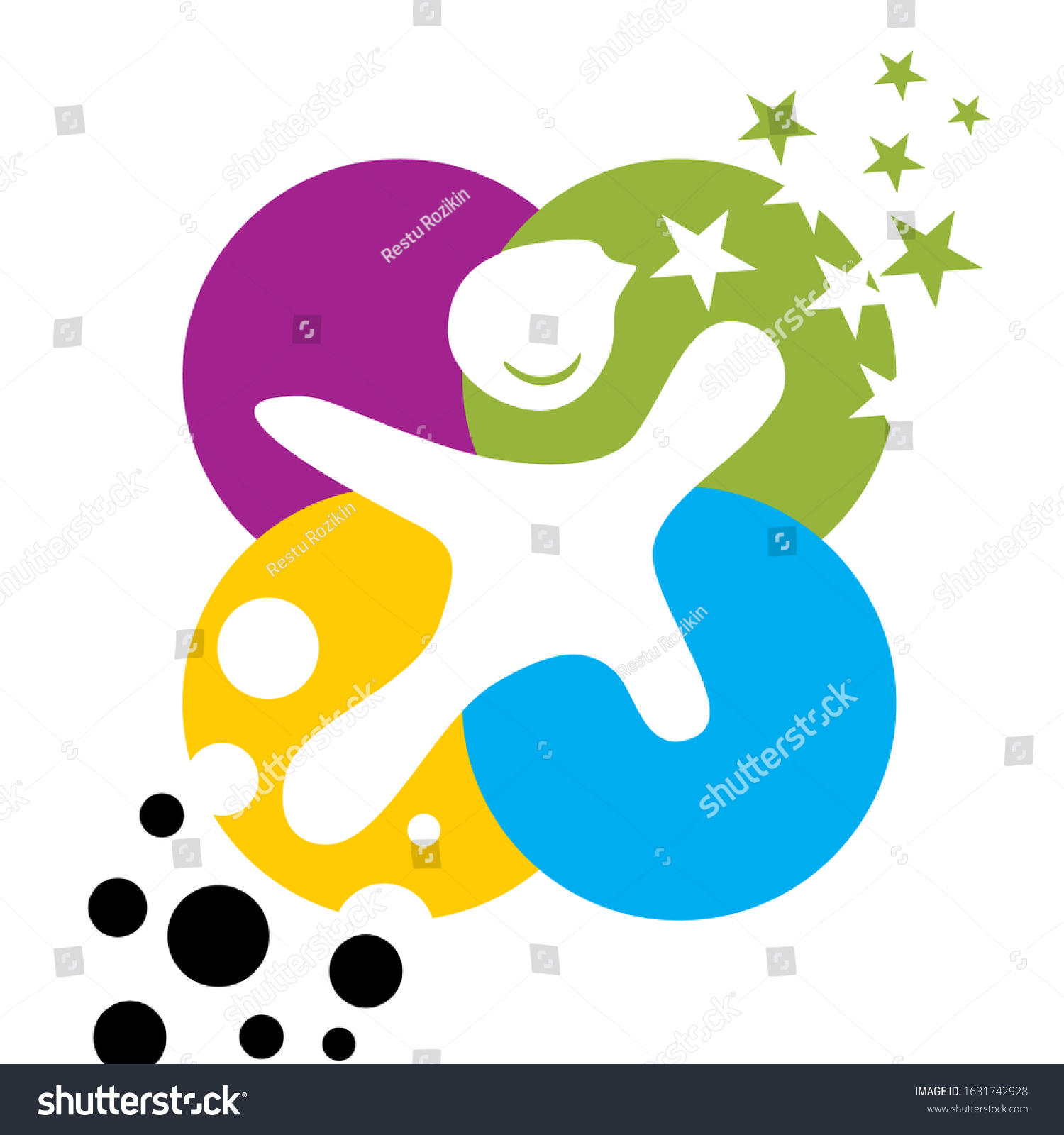 Human Body Image Logo Vector Ilustration Stock Vector (Royalty Free ...