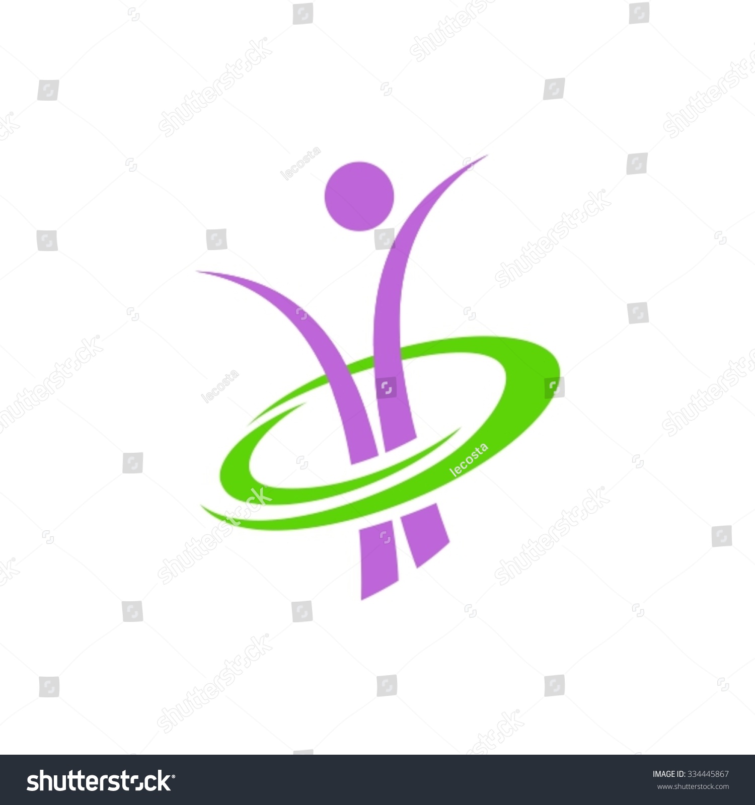Human Body Logo Stock Vector (Royalty Free) 334445867 | Shutterstock