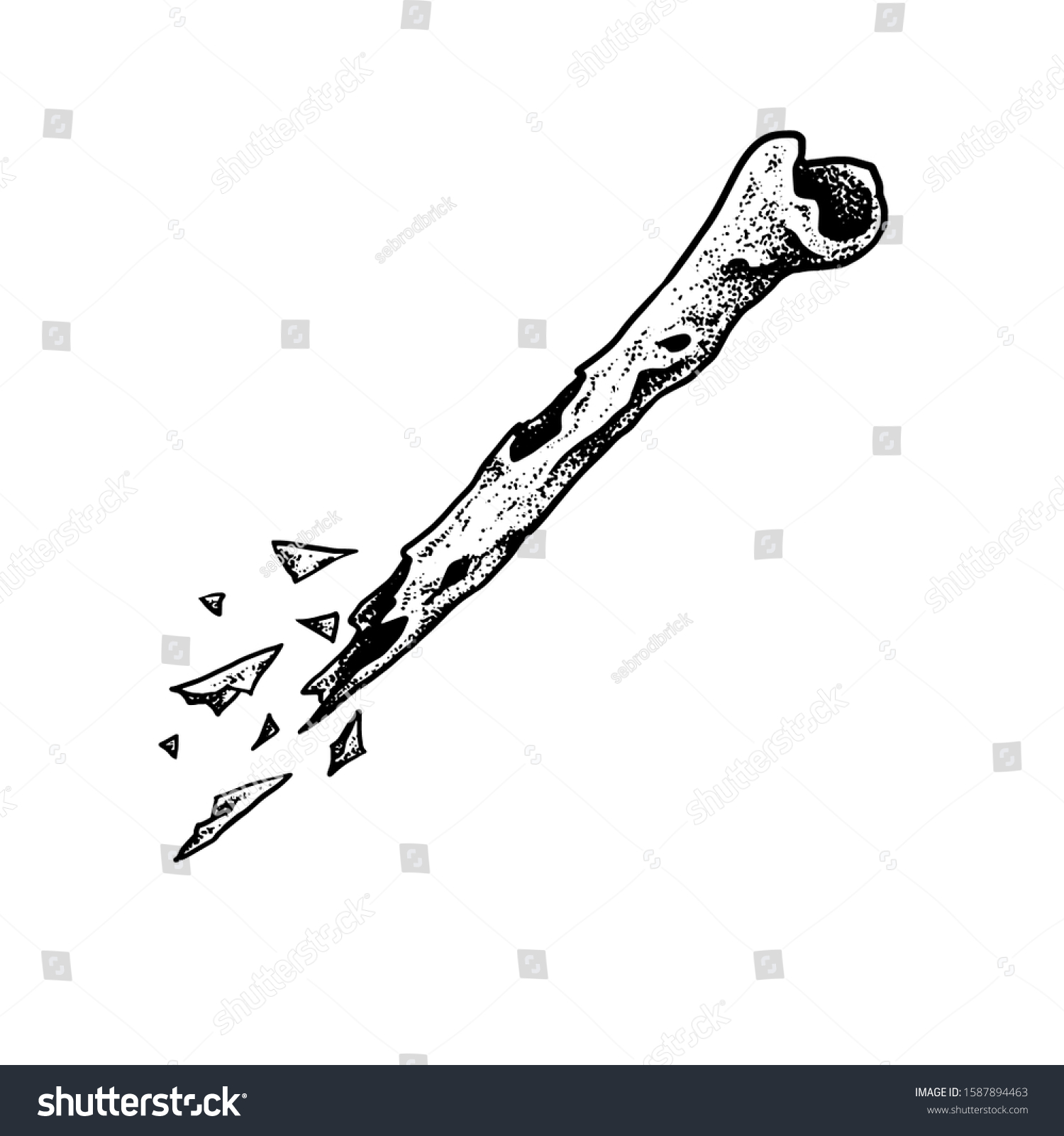 Human Bone Vector Artwork Illustration Stock Vector (Royalty Free ...