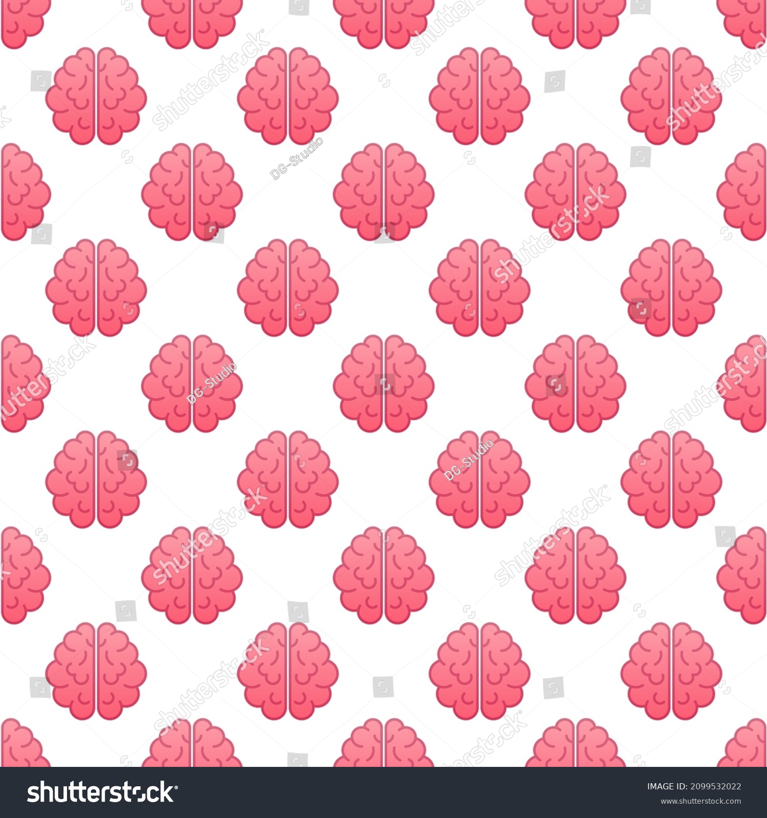 Human Brain Pattern Thinking Process Brainstorming Stock Vector ...