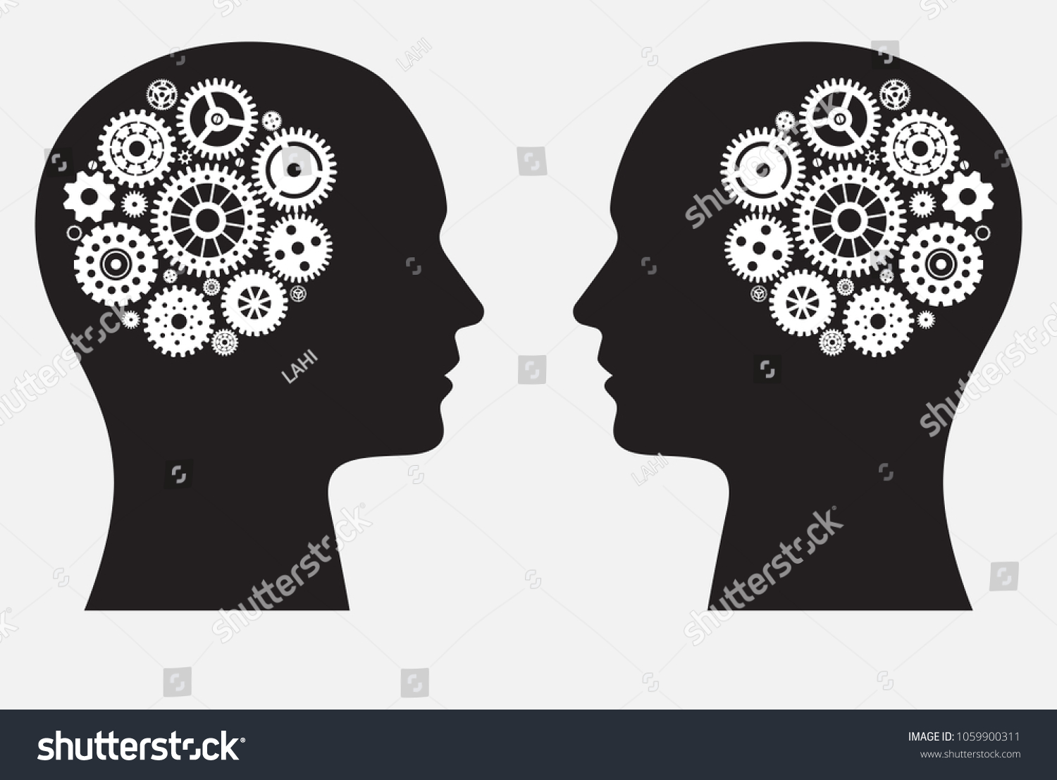 Human Brain Wheel Collection Stock Vector (Royalty Free) 1059900311