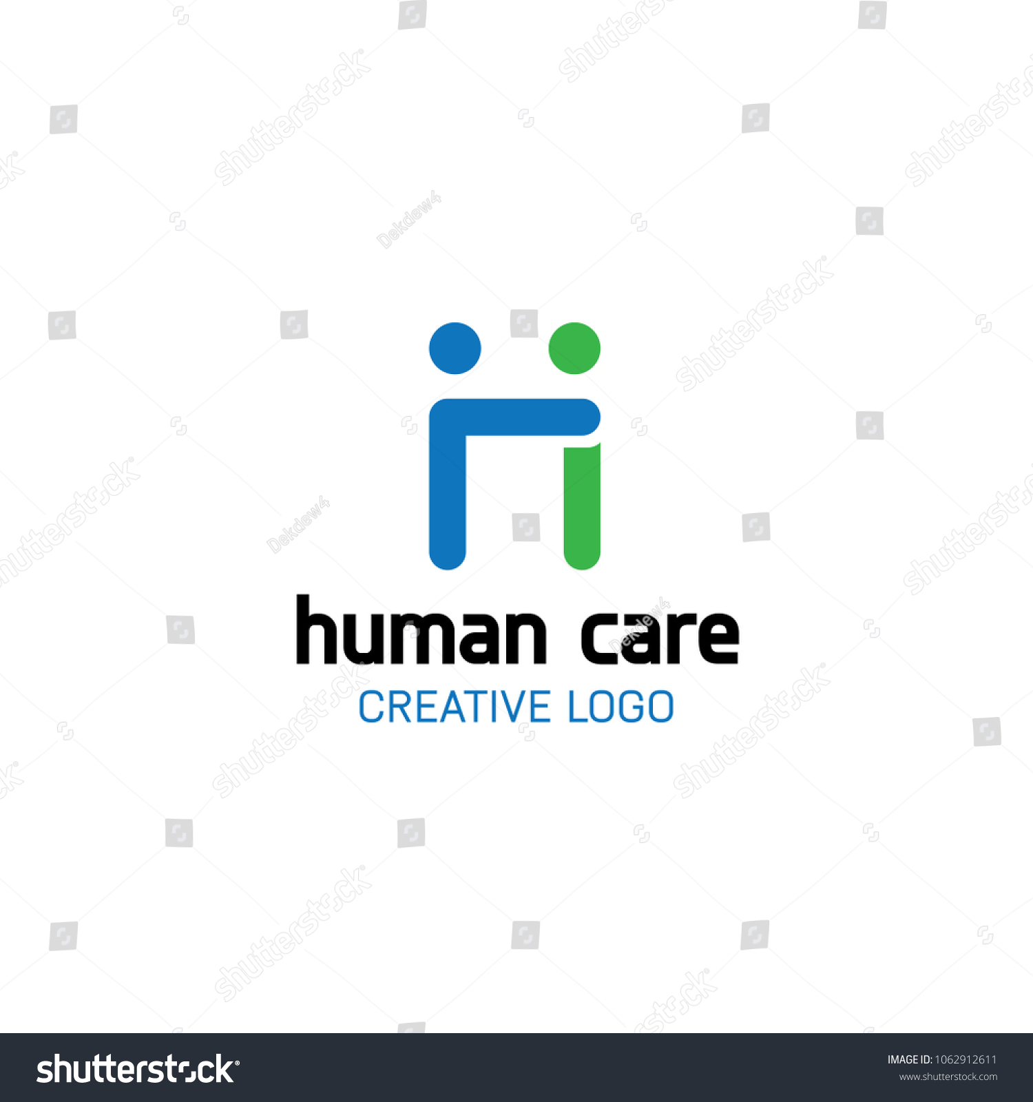 Human Care Logo Stock Vector (Royalty Free) 1062912611