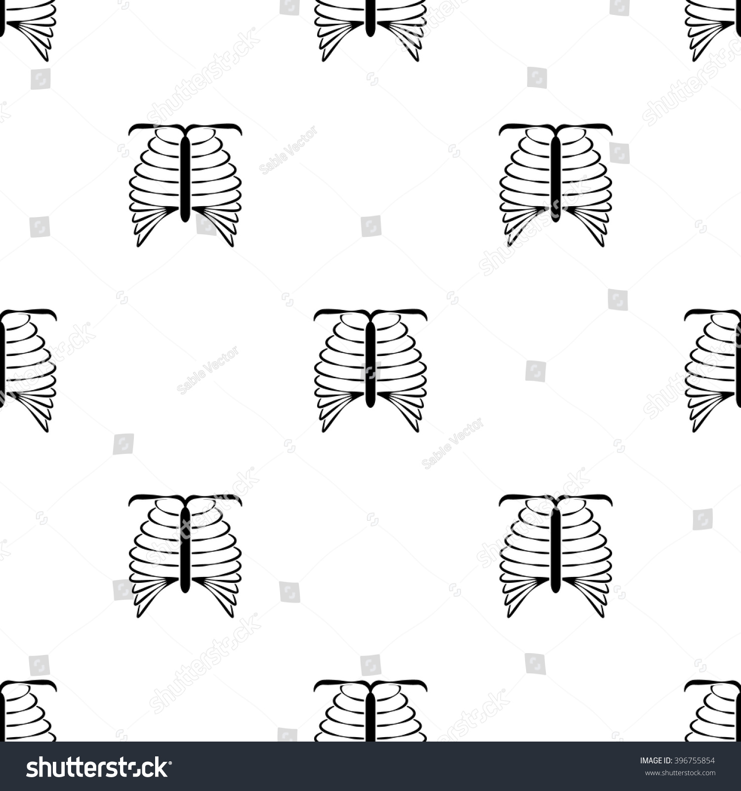 Human Chest Icon Stock Vector (Royalty Free) 396755854