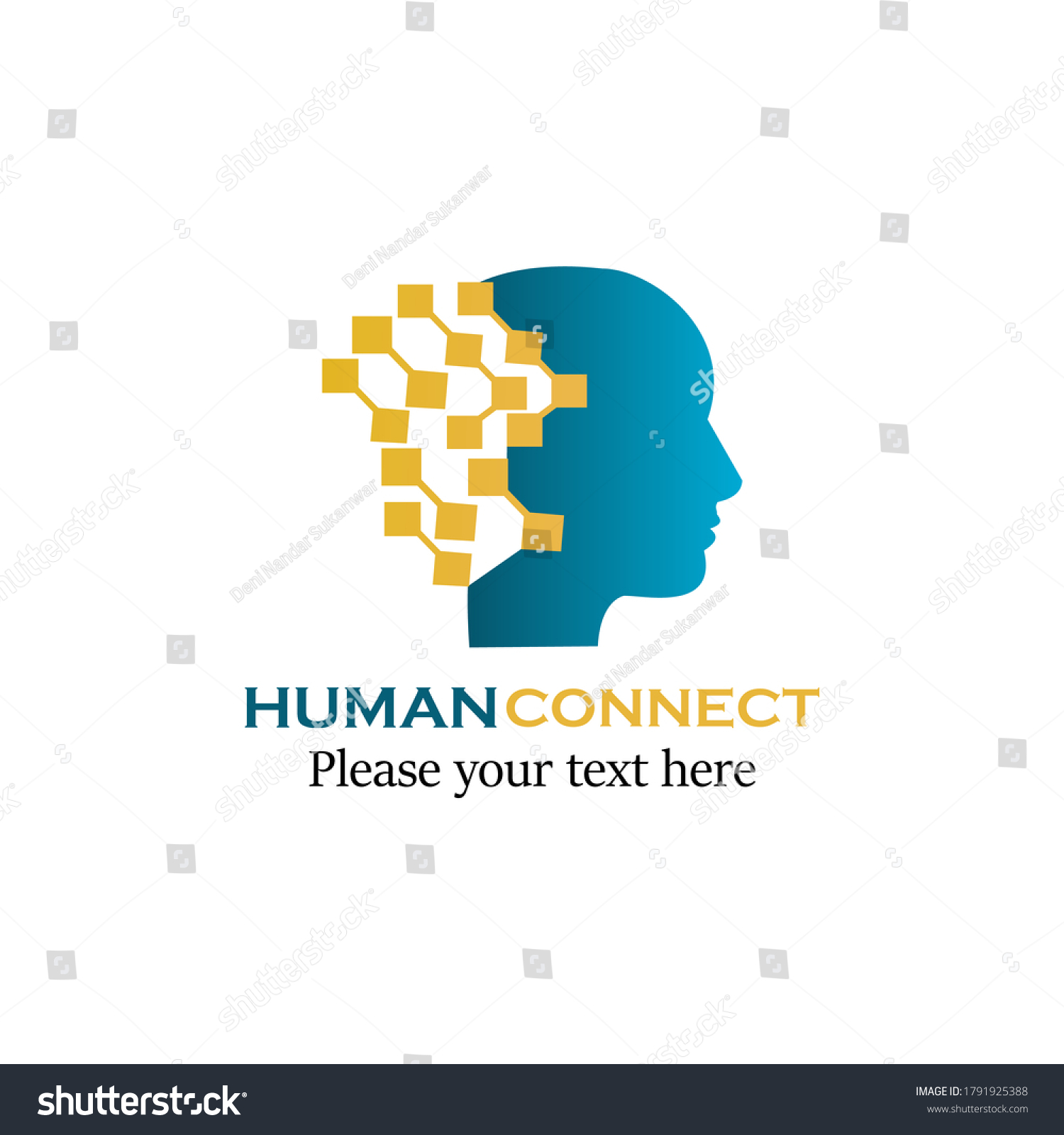Human Connect Logo Design Template Illustration Stock Vector (Royalty ...