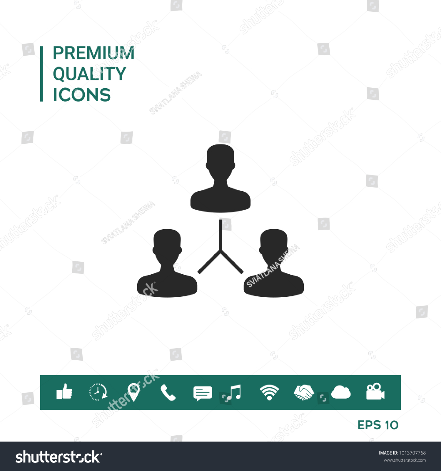 Human Connection Symbol Stock Vector (Royalty Free) 1013707768 ...