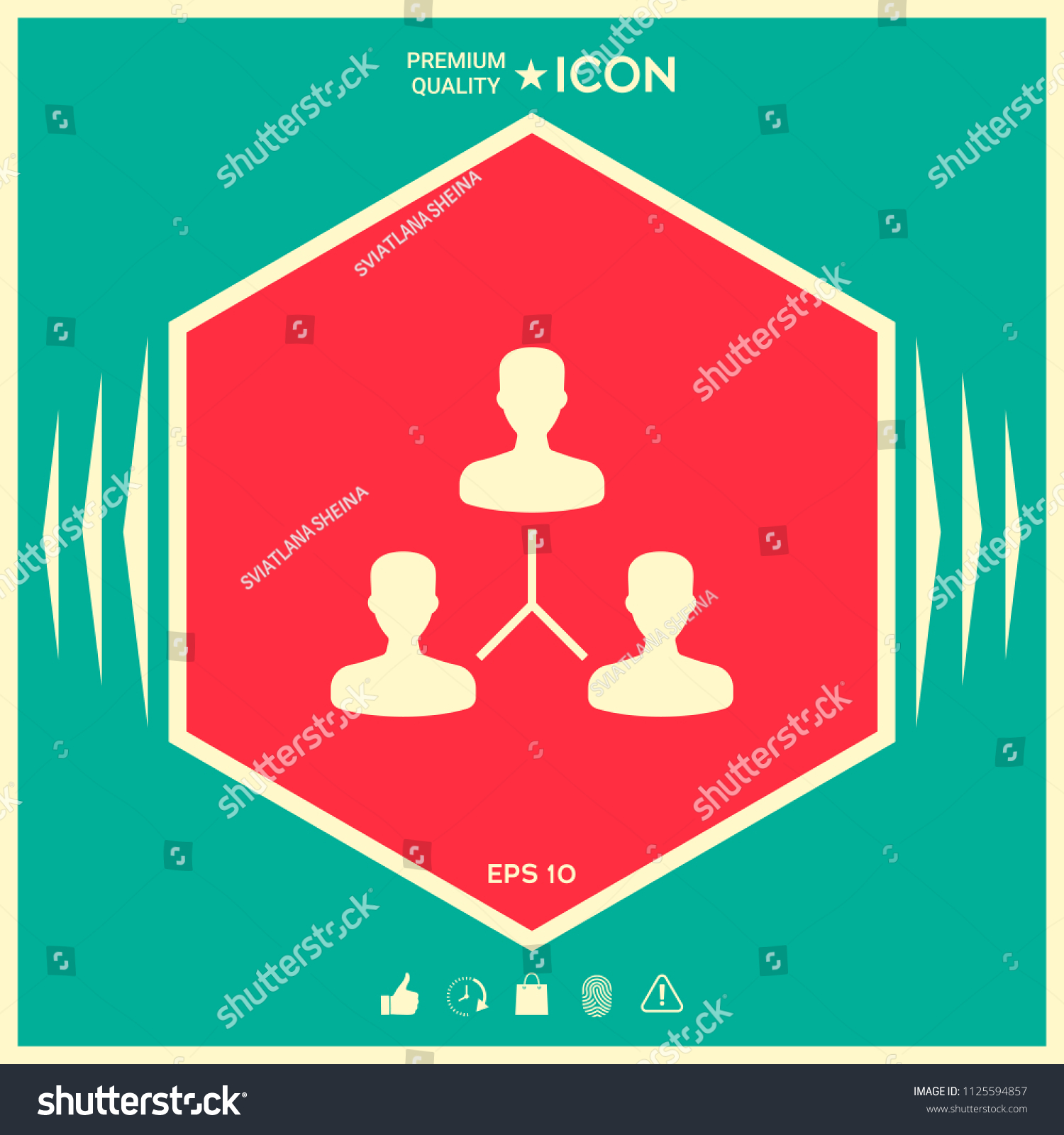 Human Connection Symbol Stock Vector (Royalty Free) 1125594857