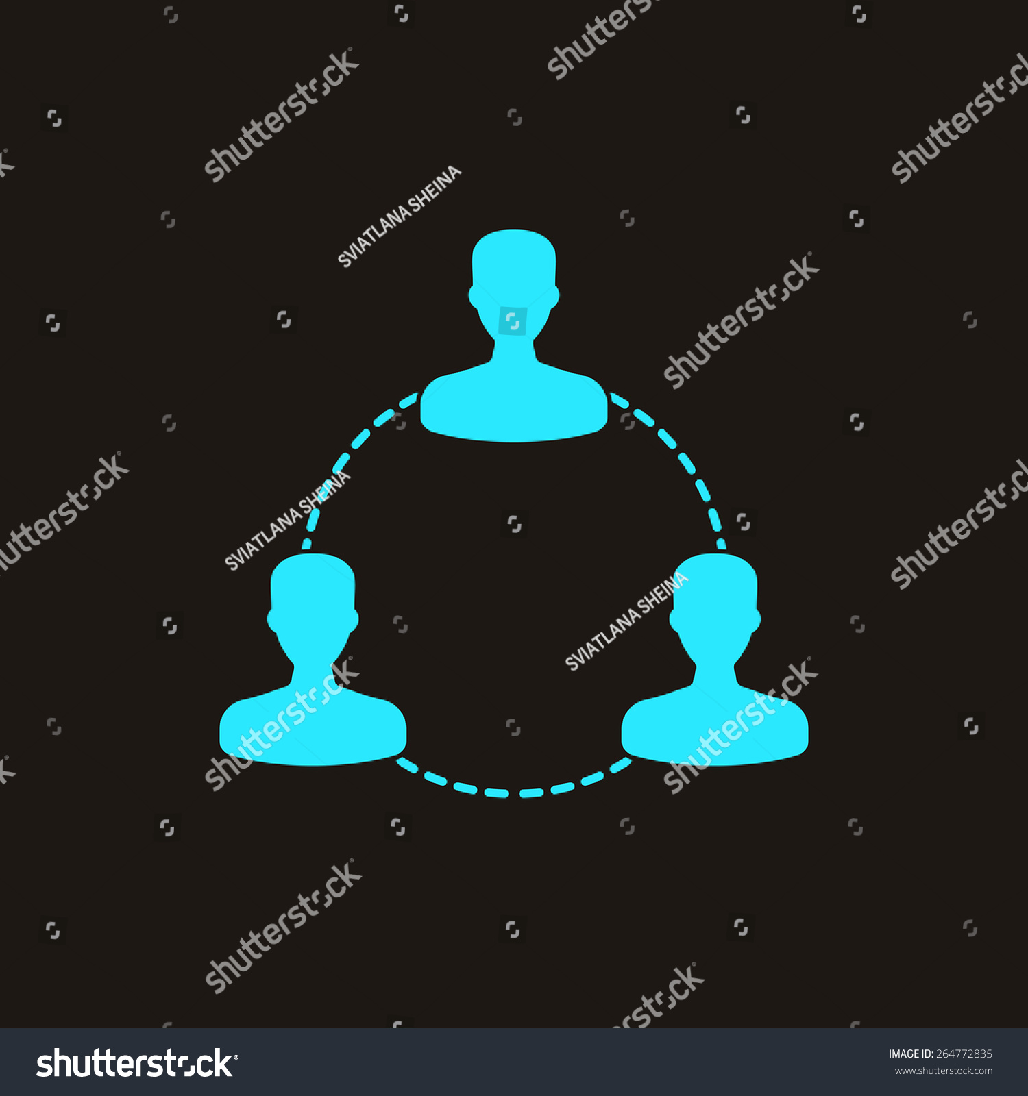 Human Connection Symbol Stock Vector (Royalty Free) 264772835
