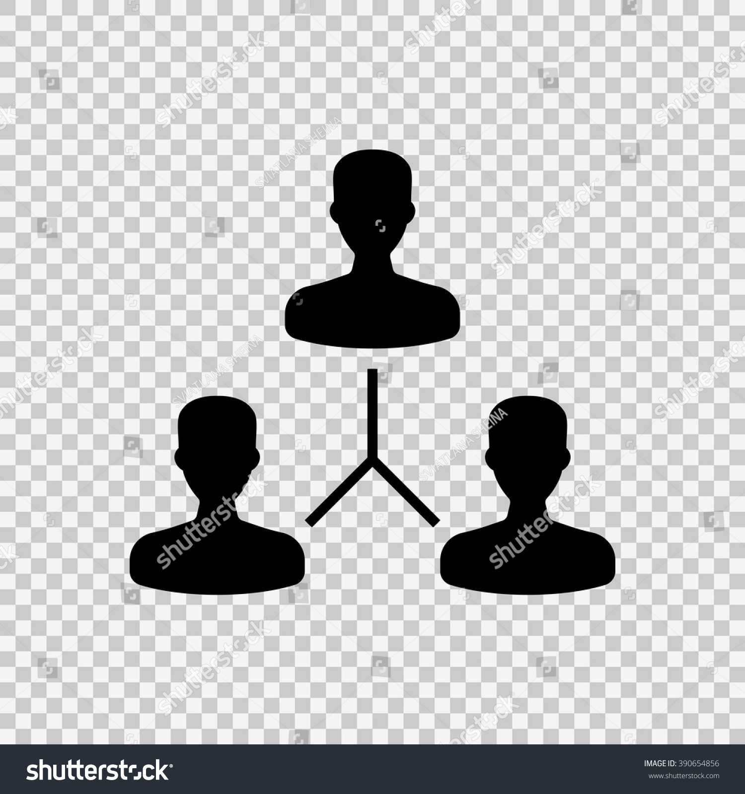 Human Connection Symbol Stock Vector (Royalty Free) 390654856 ...