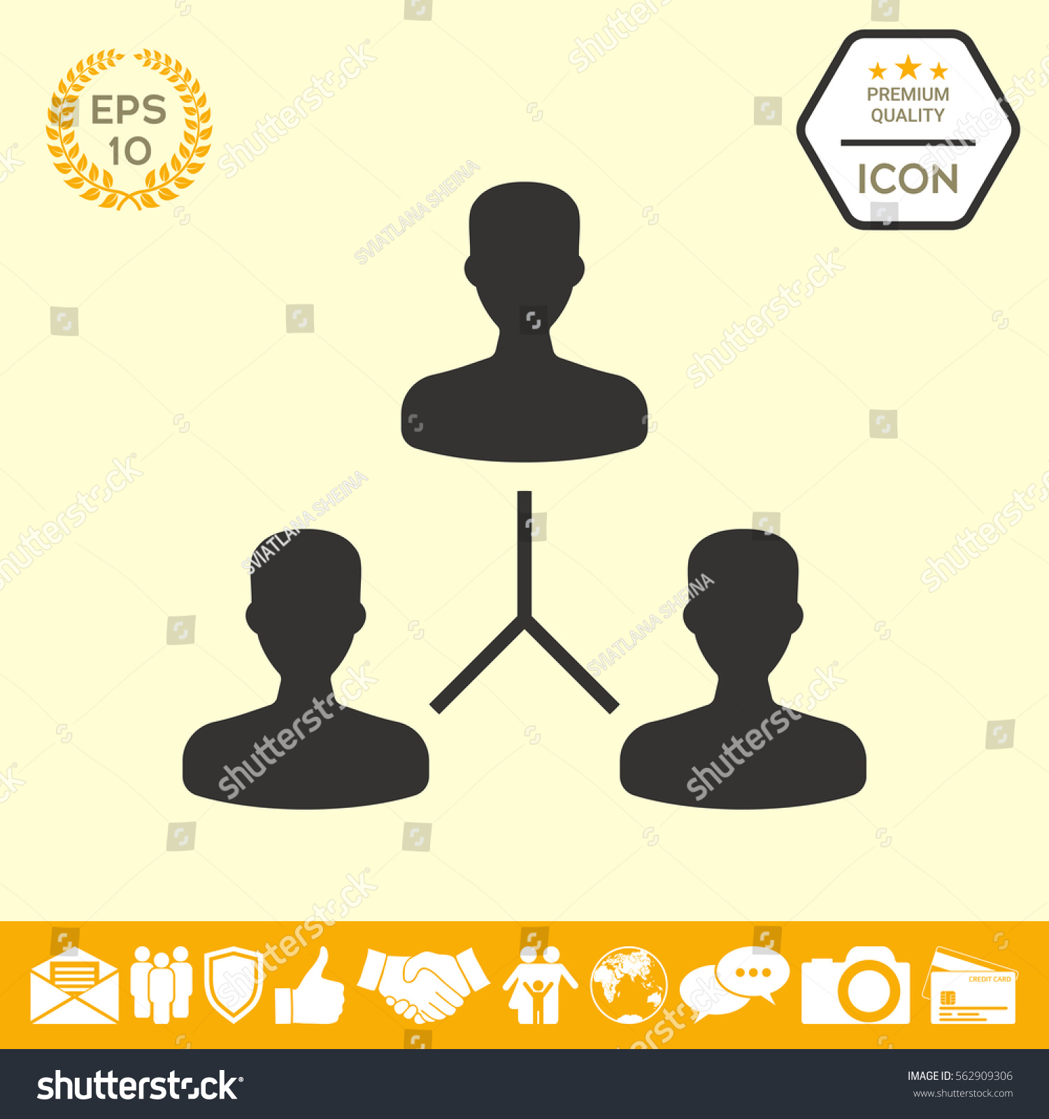 Human Connection Symbol Stock Vector (Royalty Free) 562909306
