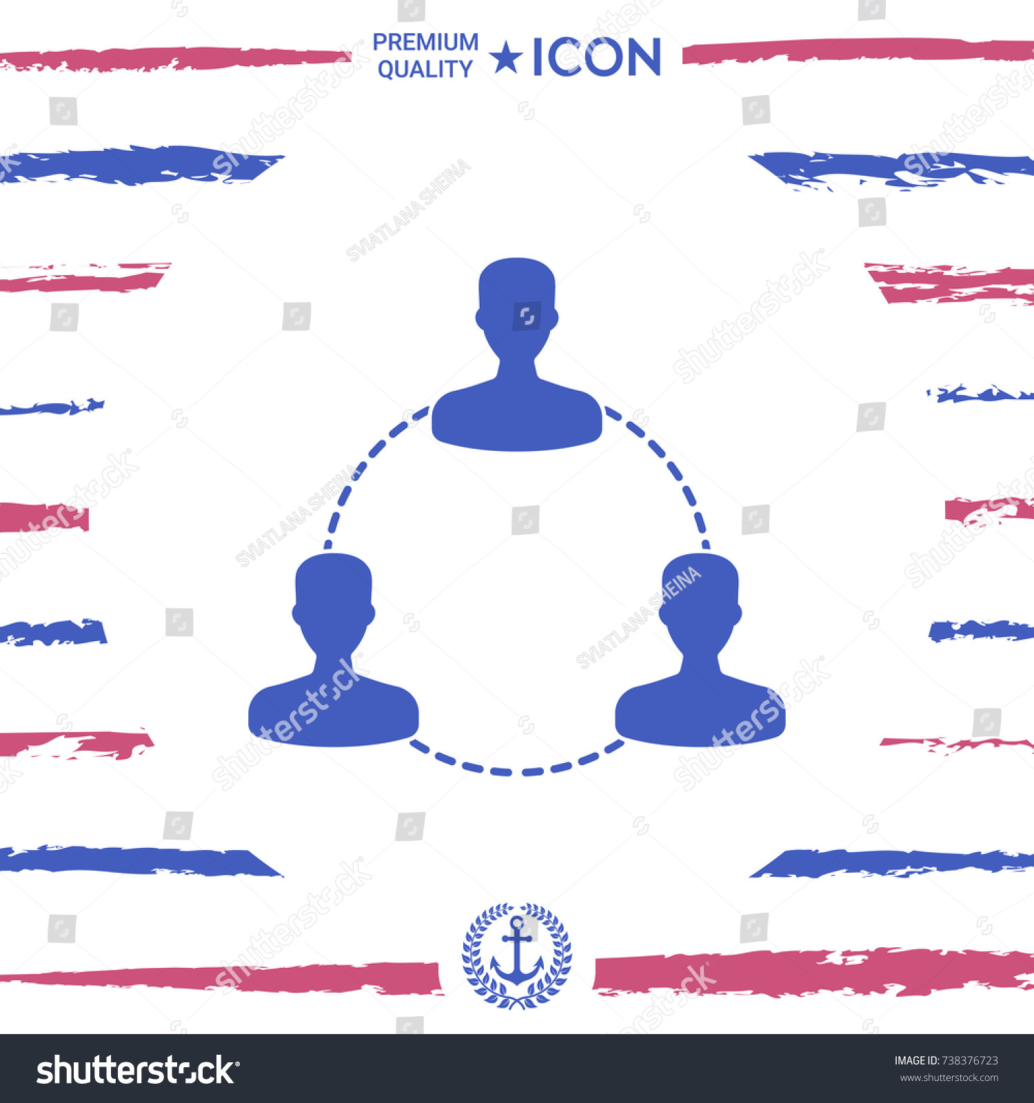 Human Connection Symbol Icon Stock Vector (Royalty Free) 738376723 ...