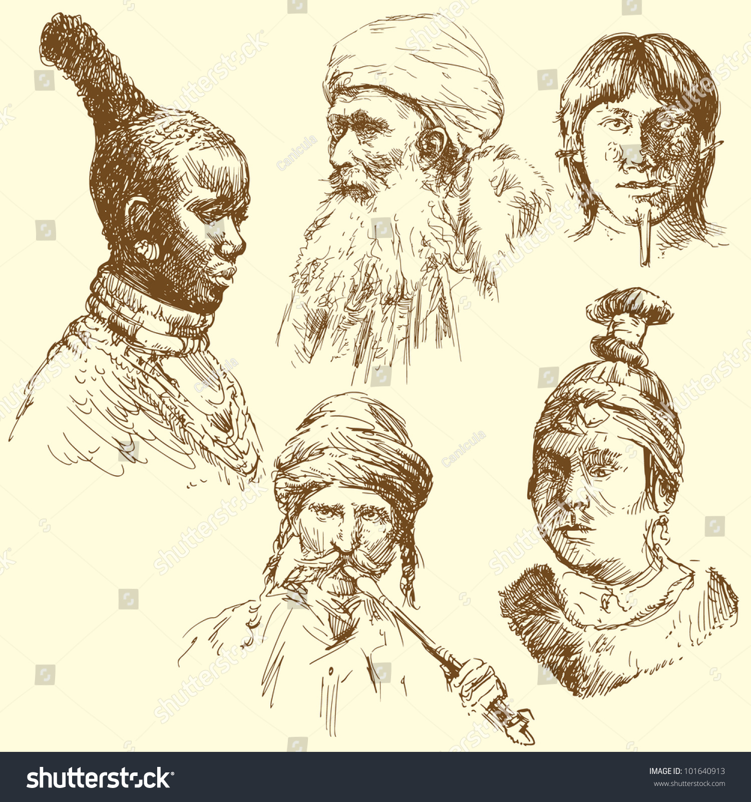 Human Diversity Human Races Stock Vector (Royalty Free) 101640913 ...