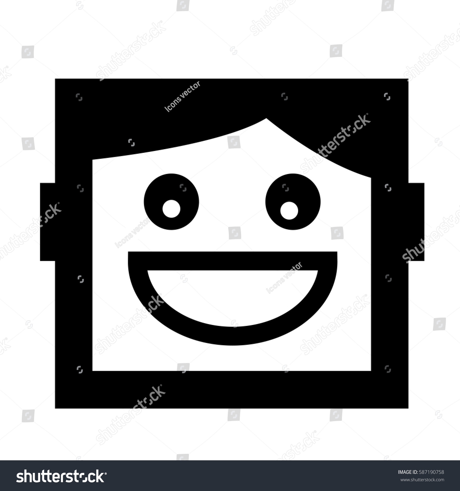 Human Emotion Icon Stock Vector (Royalty Free) 587190758