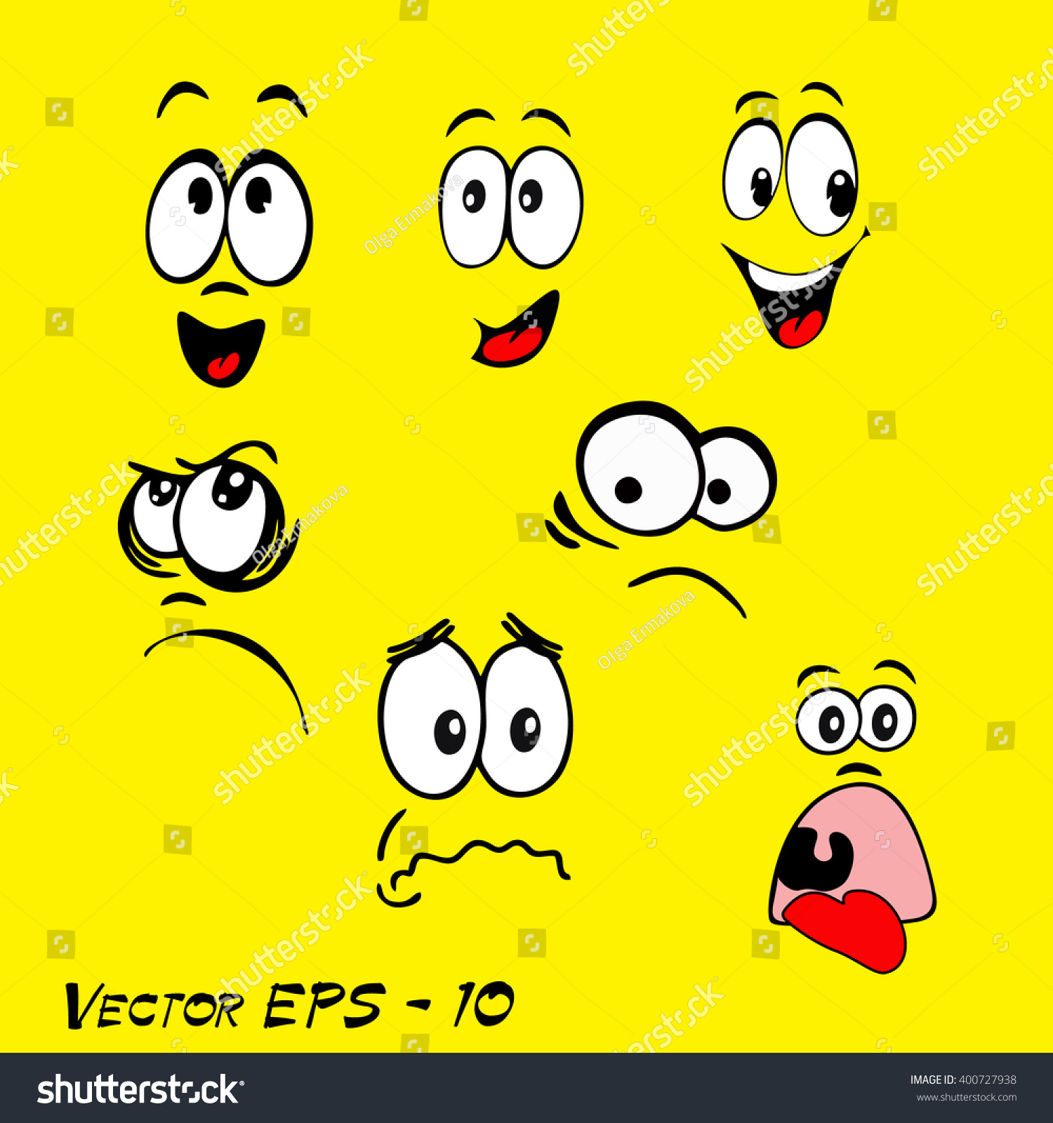 Human Emotions Vector Illustration Stock Vector (Royalty Free) 400727938