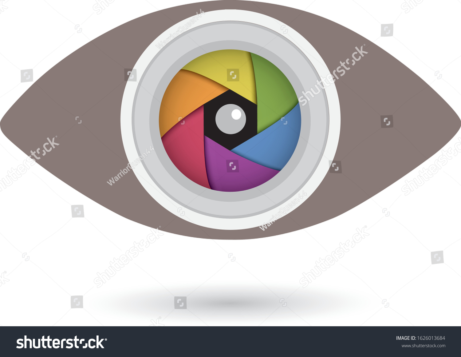 Human Eye Camera Vector Colorful Camera Stock Vector (Royalty Free ...