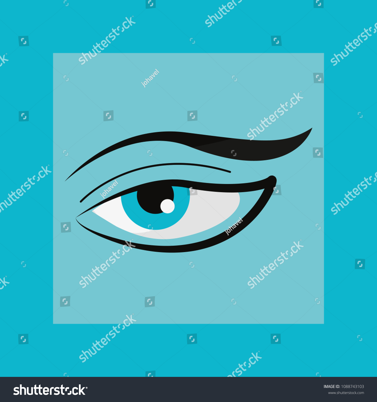 Human Eye Design Stock Vector (Royalty Free) 1088743103 | Shutterstock