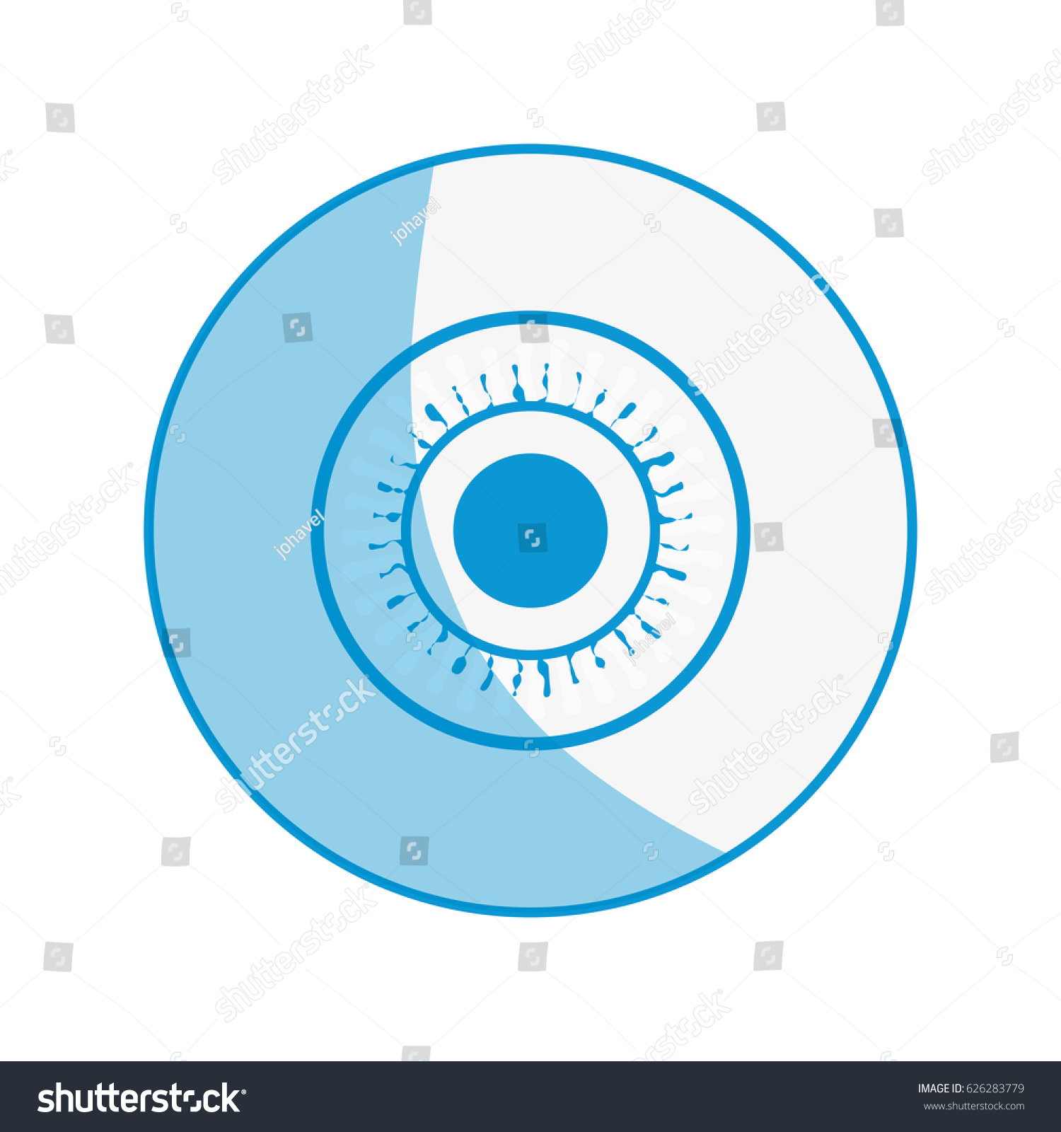 Human Eye Symbol Stock Vector (Royalty Free) 626283779 | Shutterstock