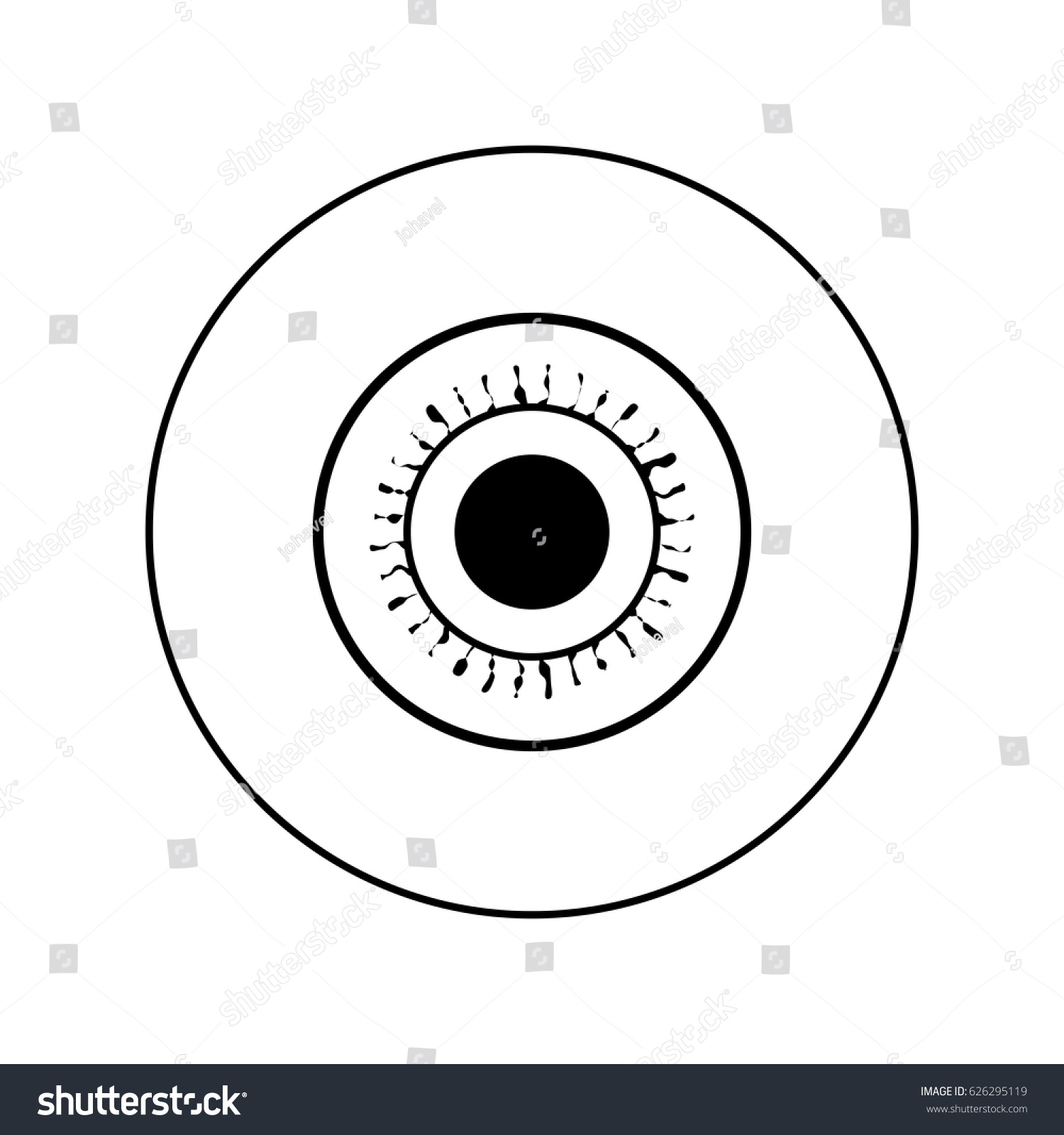 Human Eye Symbol Stock Vector (Royalty Free) 626295119 | Shutterstock