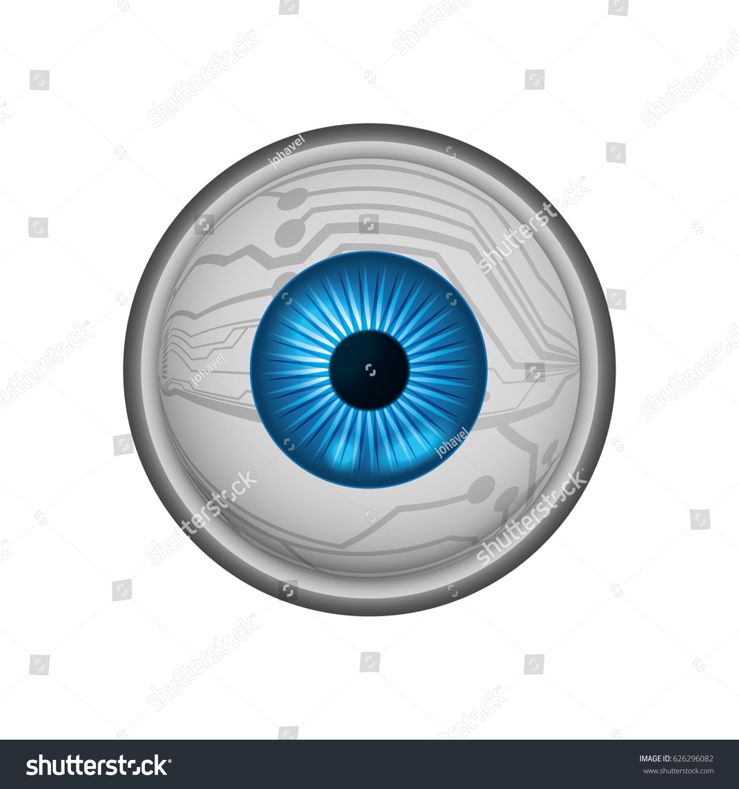 Human Eye Symbol Stock Vector (Royalty Free) 626296082