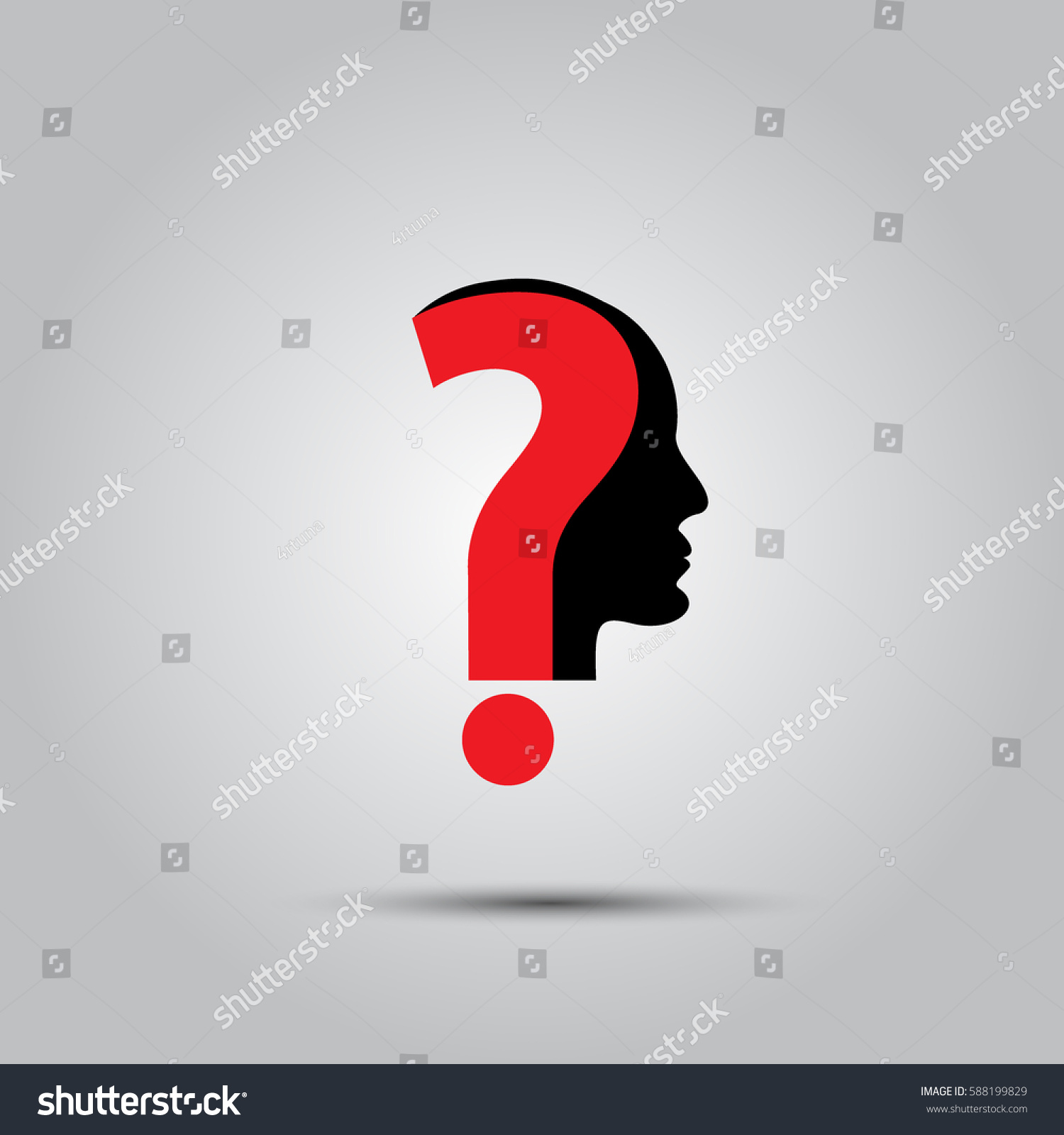 Human Face Question Mark Illustration Stock Vector (Royalty Free) 588199829 Human Face Question Mark Illustration Stock Vector (Royalty Free) 588199829