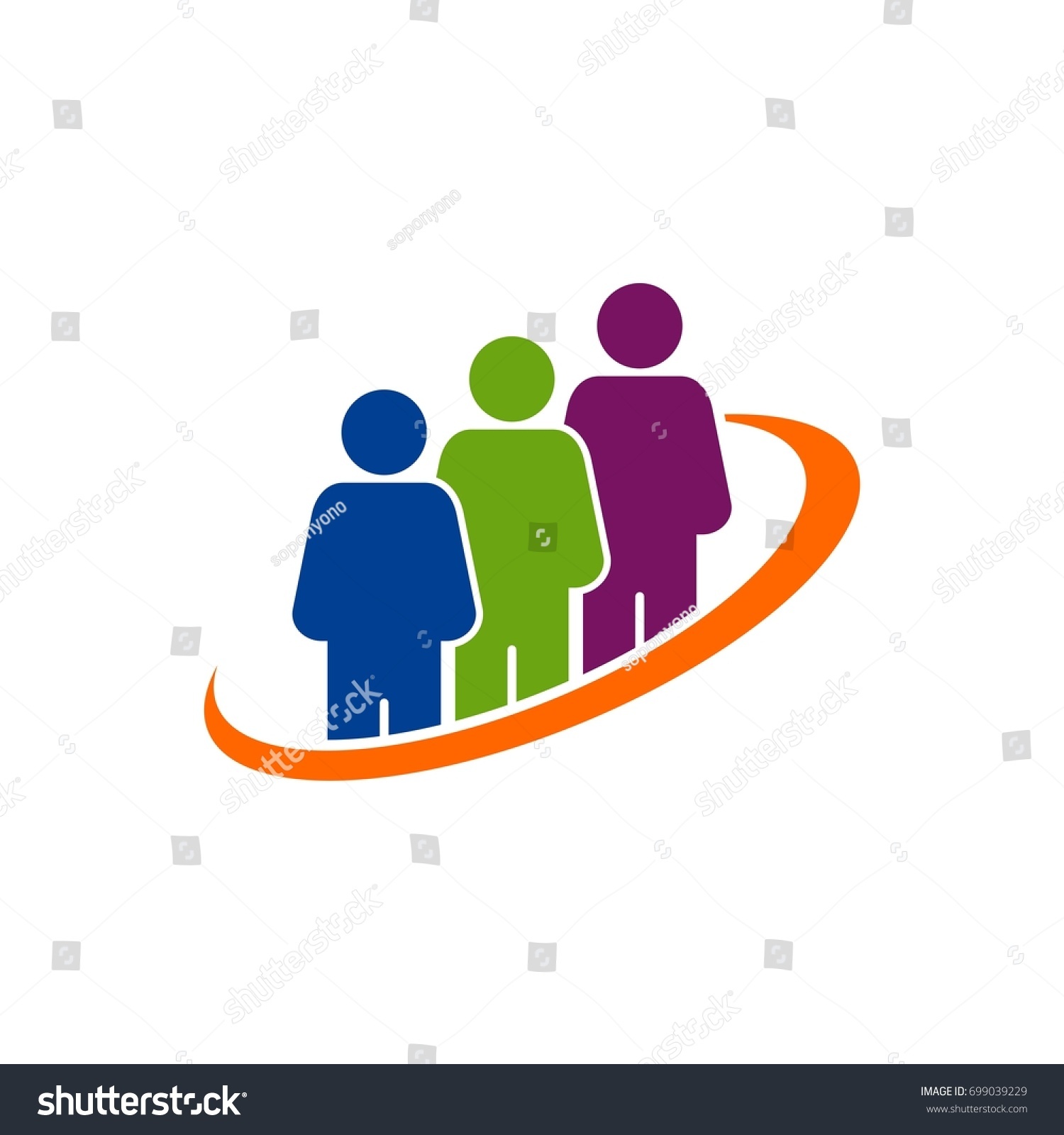 Human Figure Vector Logo Template Illustration 库存矢量图（免版税）699039229 ...