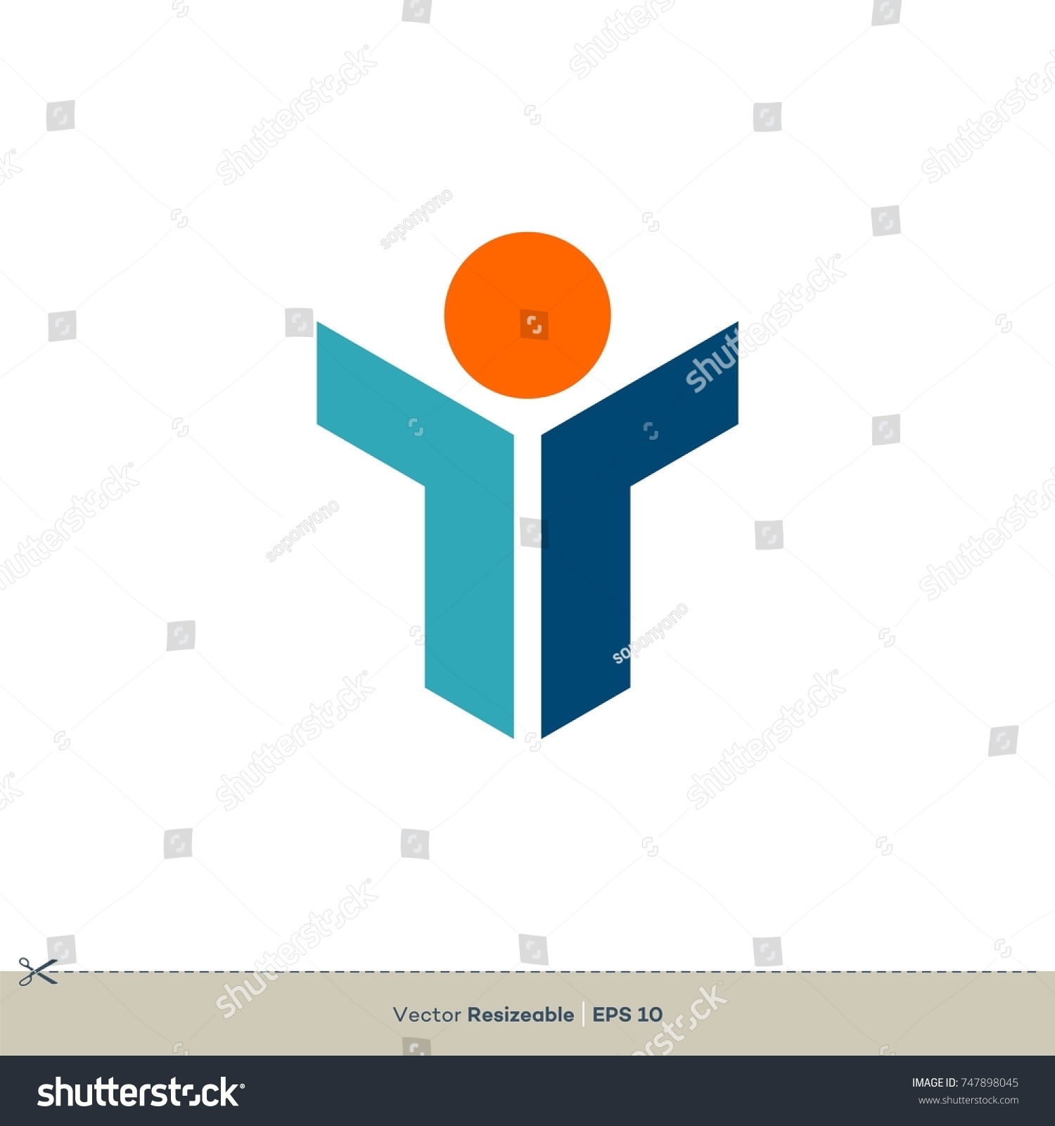 Human Figure Vector Logo Template Illustration Stock Vector (Royalty ...