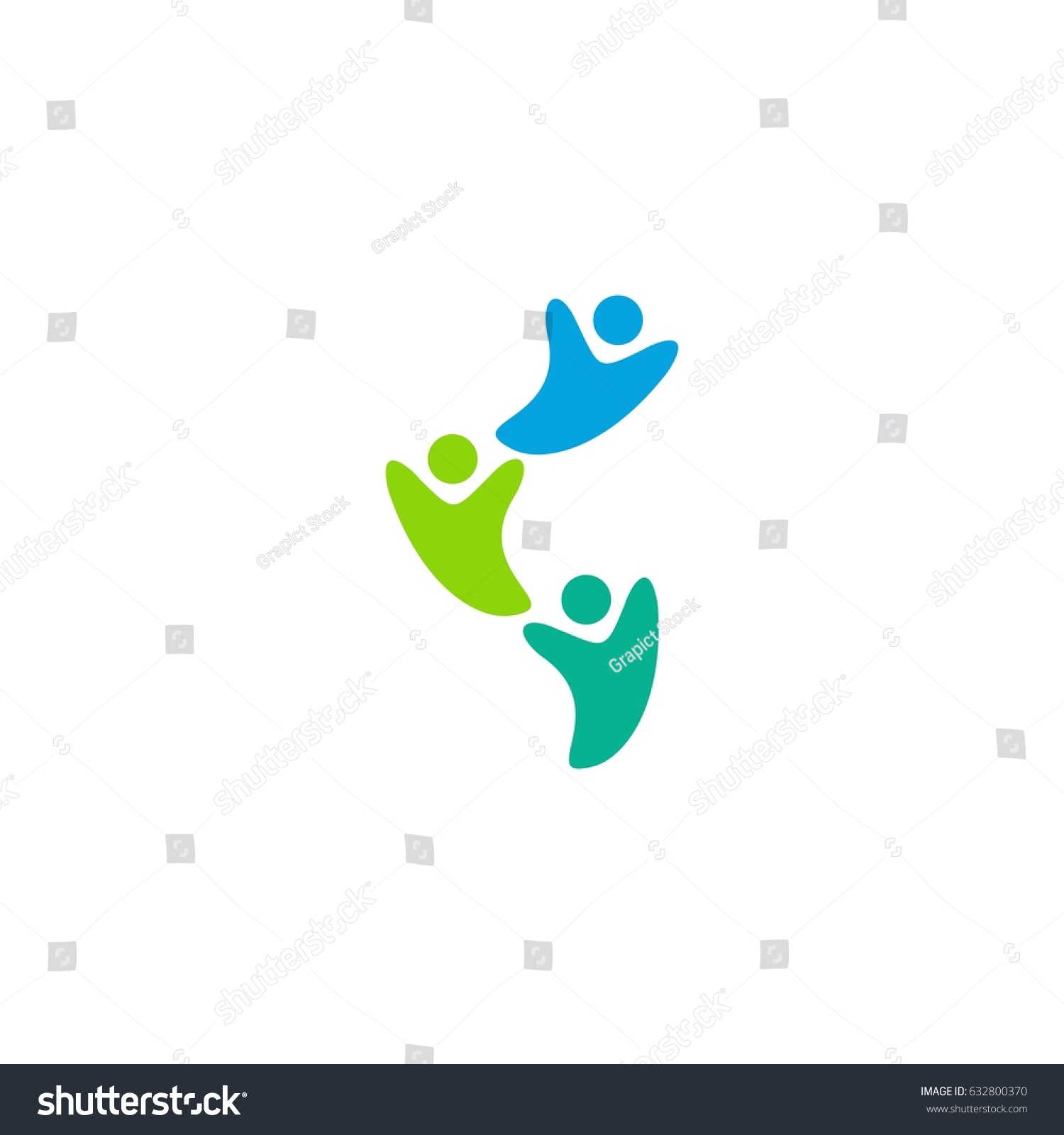 Human Follow Logo Concept Stock Vector (Royalty Free) 632800370 ...