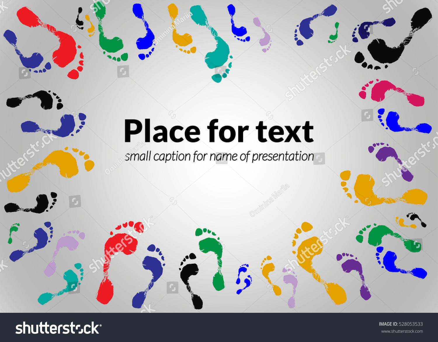 Human Footprint Presentation Template: เวกเตอร์สต็อก (ปลอดค่าลิขสิทธิ์ ...