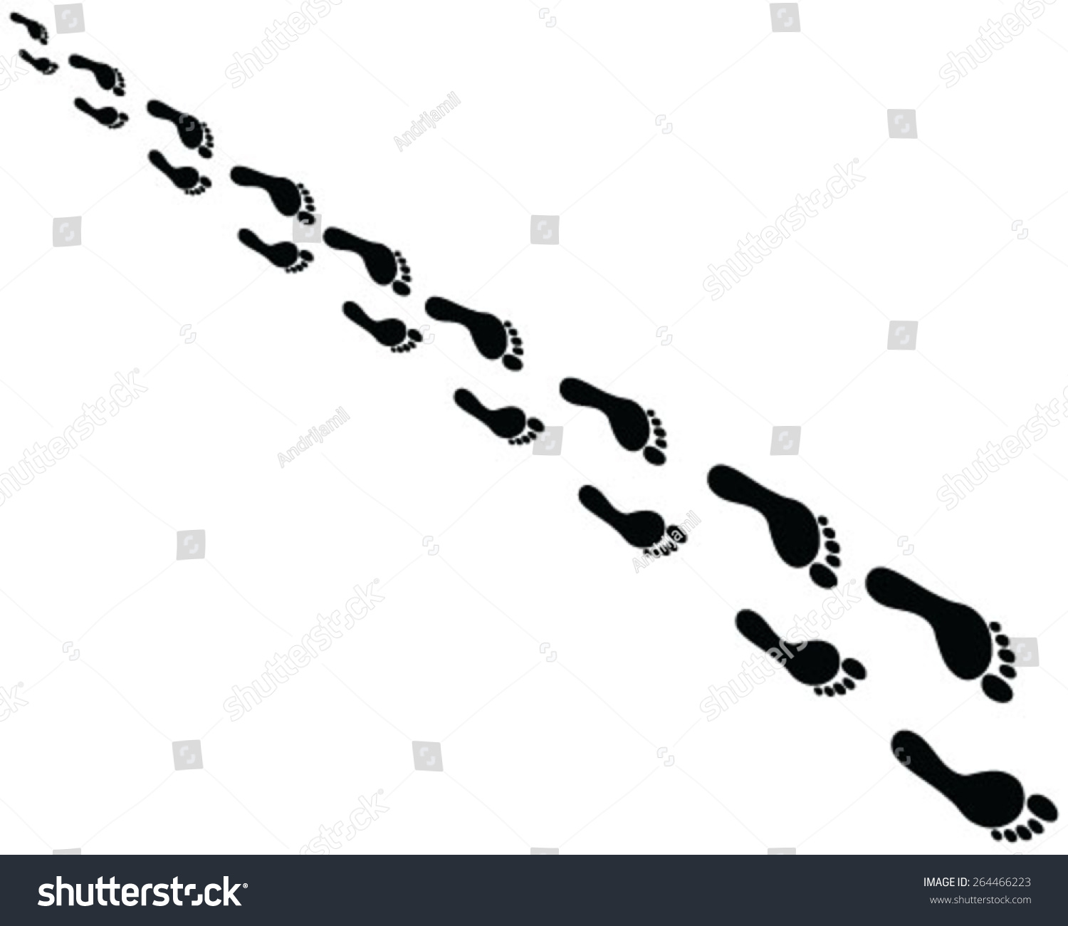 Human Footsteps Vector Illustration Stock Vector (Royalty Free ...