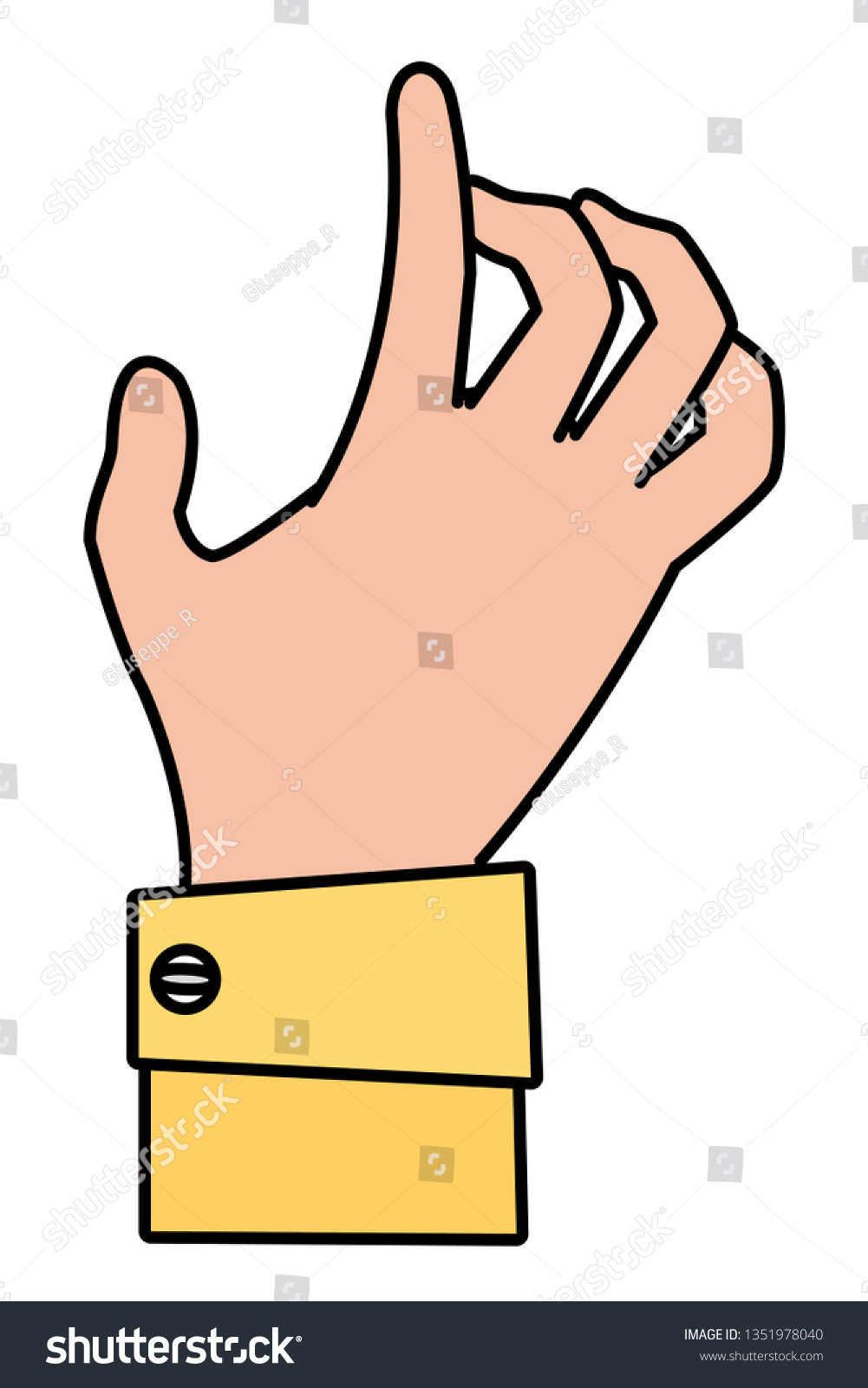 Human Hand Cartoon Stock Vector (Royalty Free) 1351978040 | Shutterstock