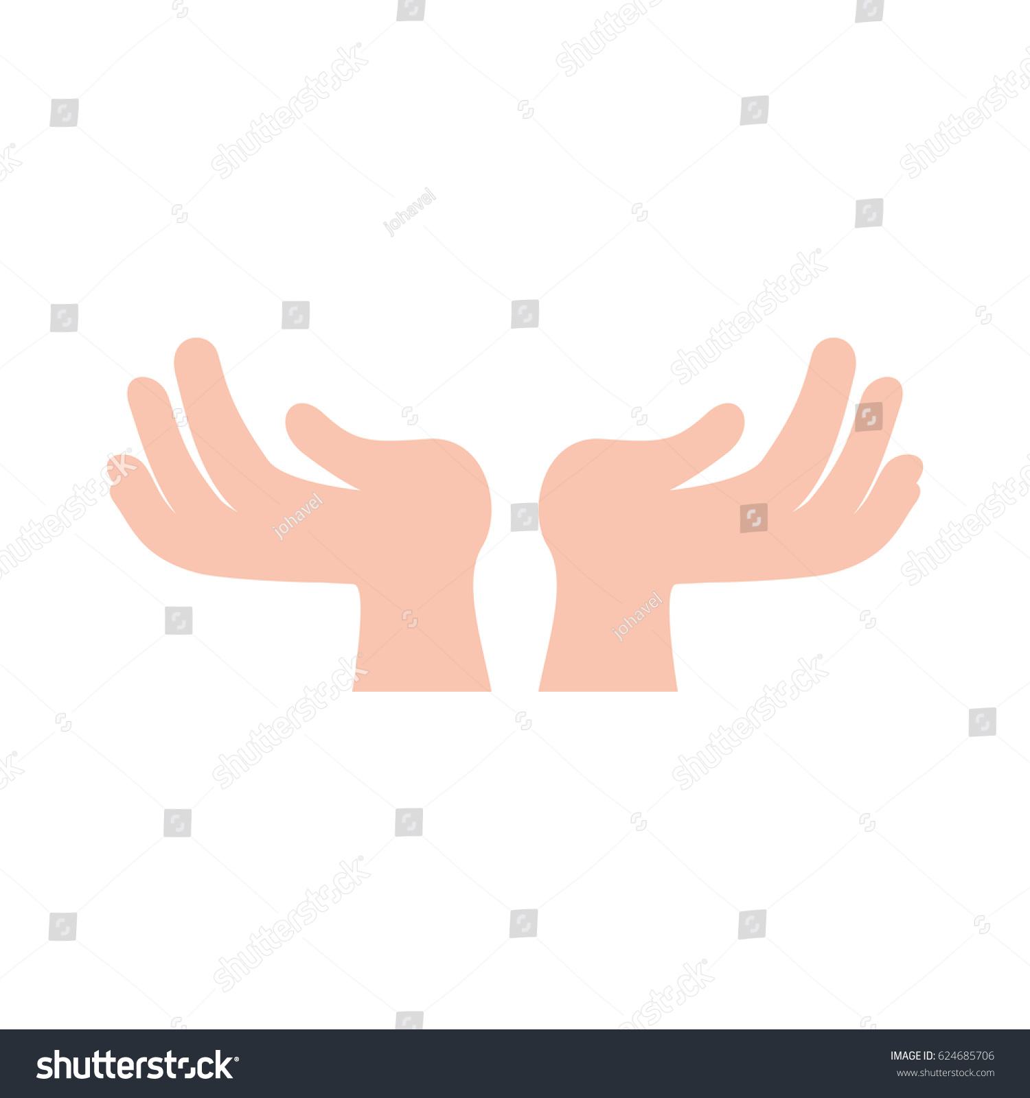 Human Hand Symbol Stock Vector (Royalty Free) 624685706 | Shutterstock