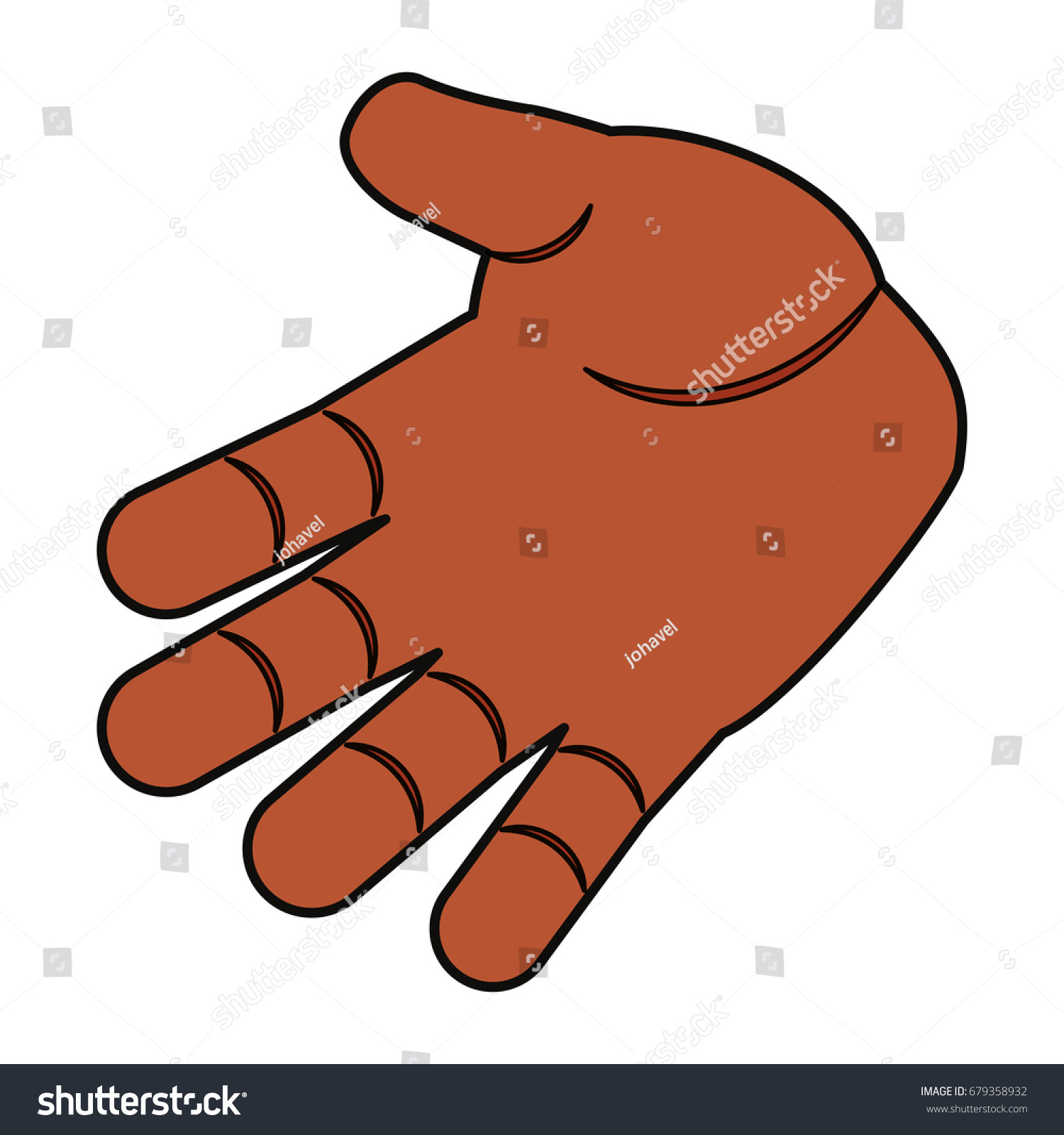 Human Hand Symbol Stock Vector (Royalty Free) 679358932 | Shutterstock