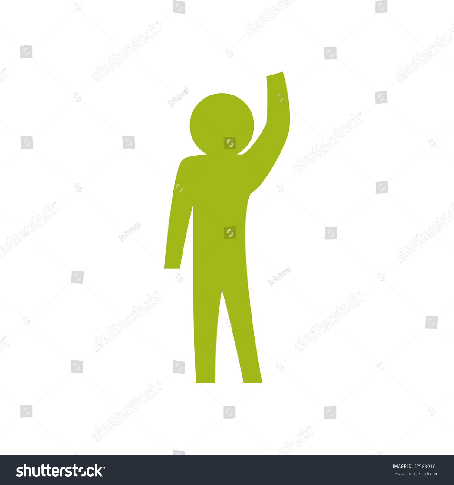 Human Hand Symbol Stock Vector (Royalty Free) 625830161